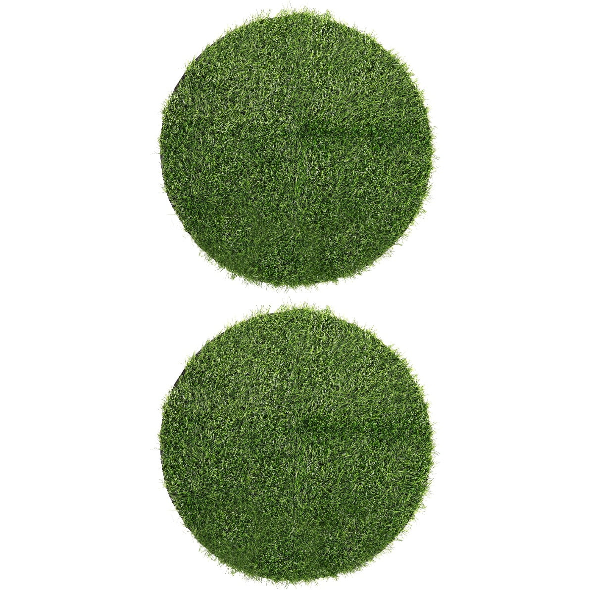 Set of 2 Artificial Grass Round Table Decoration Placemats for Kitchen ...