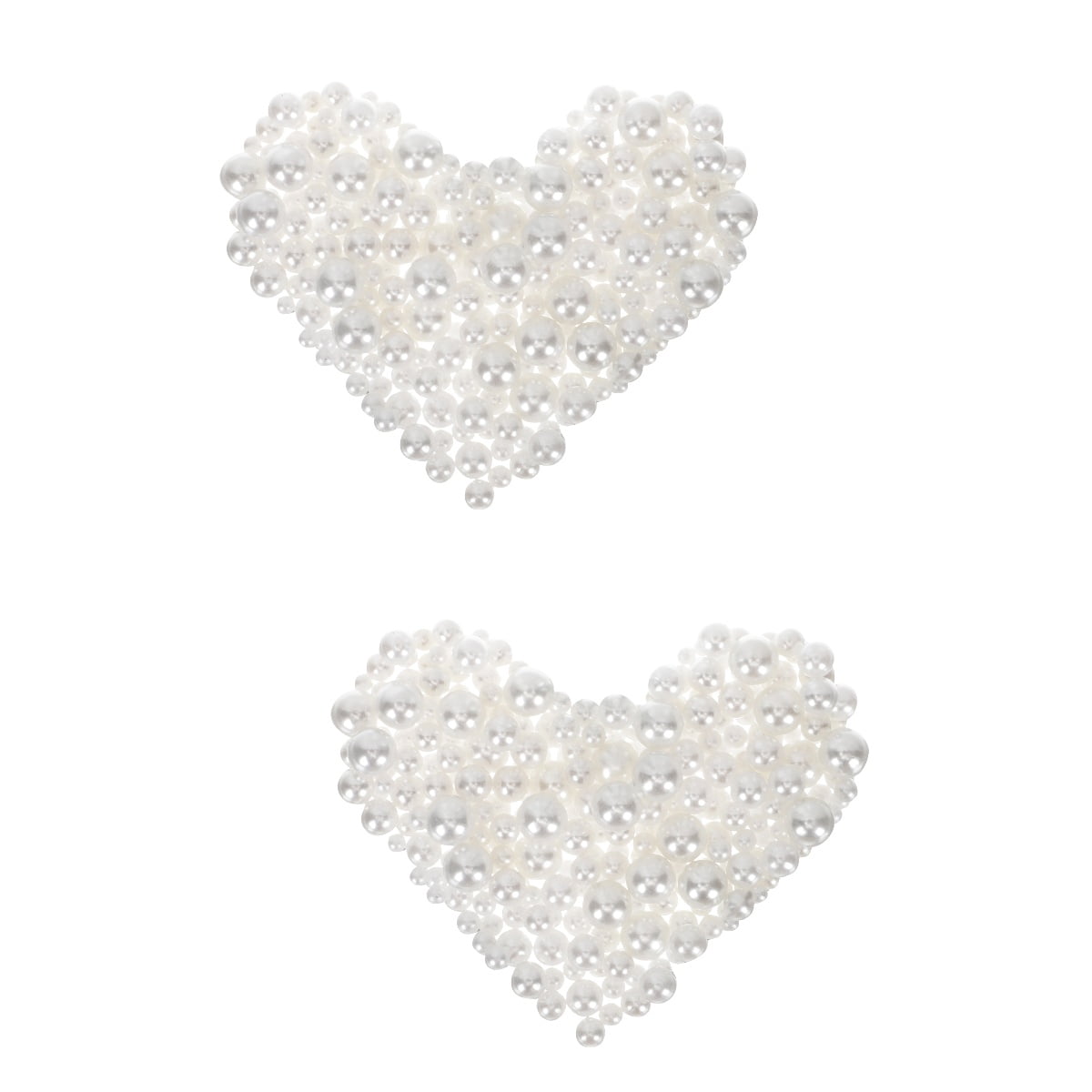 Set of 2 Artificial Olive Tree Fuse Pearl Flower Vases Pearls White ...