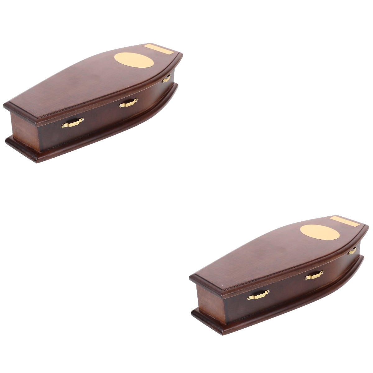 Set of 2 Baby Doll Dollhouse Coffin Box Miniature for Collectors Scene ...