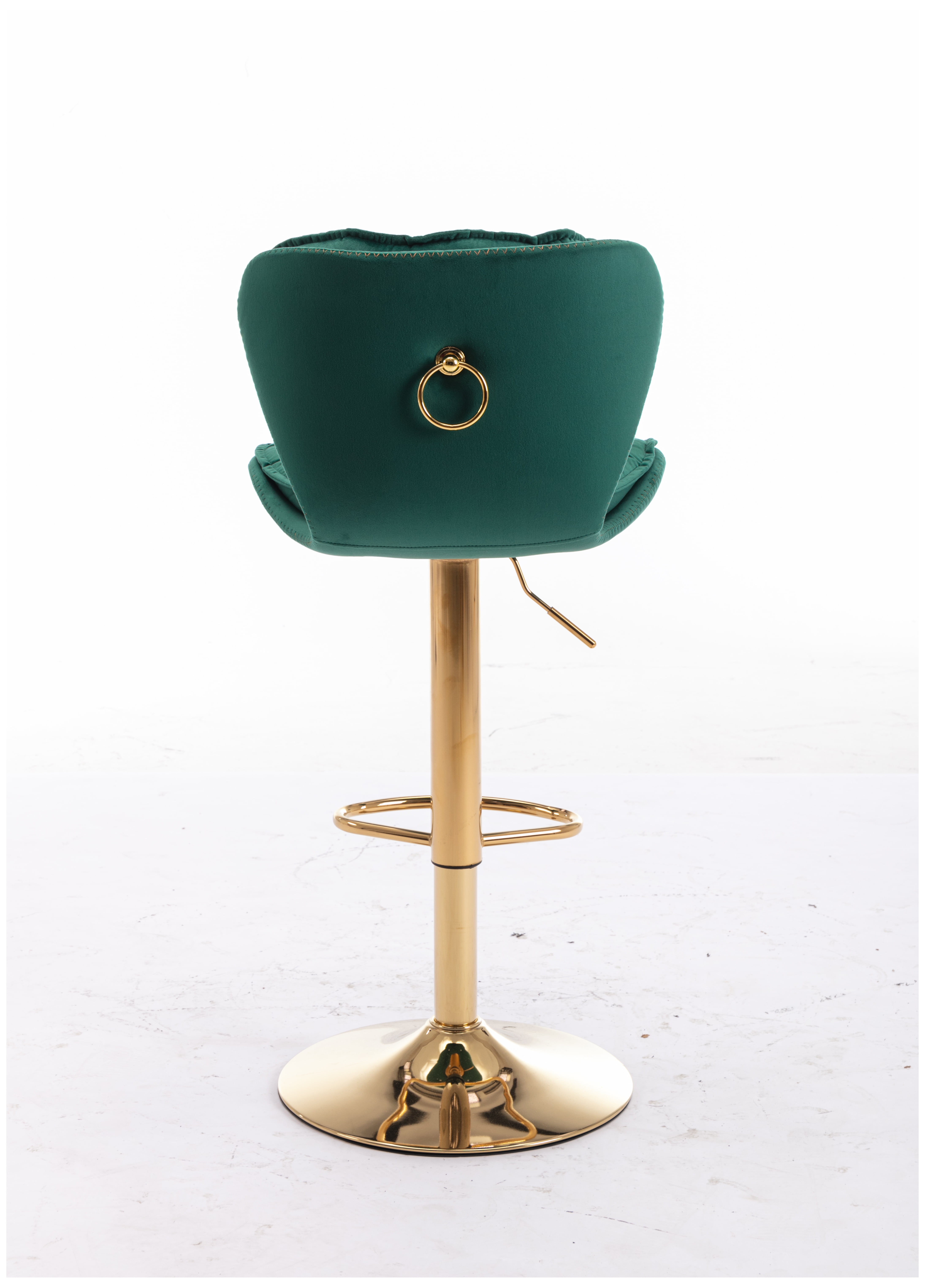 Set of 2 Bar Stools,with Footrest and Base Swivel Height Adjustable ...