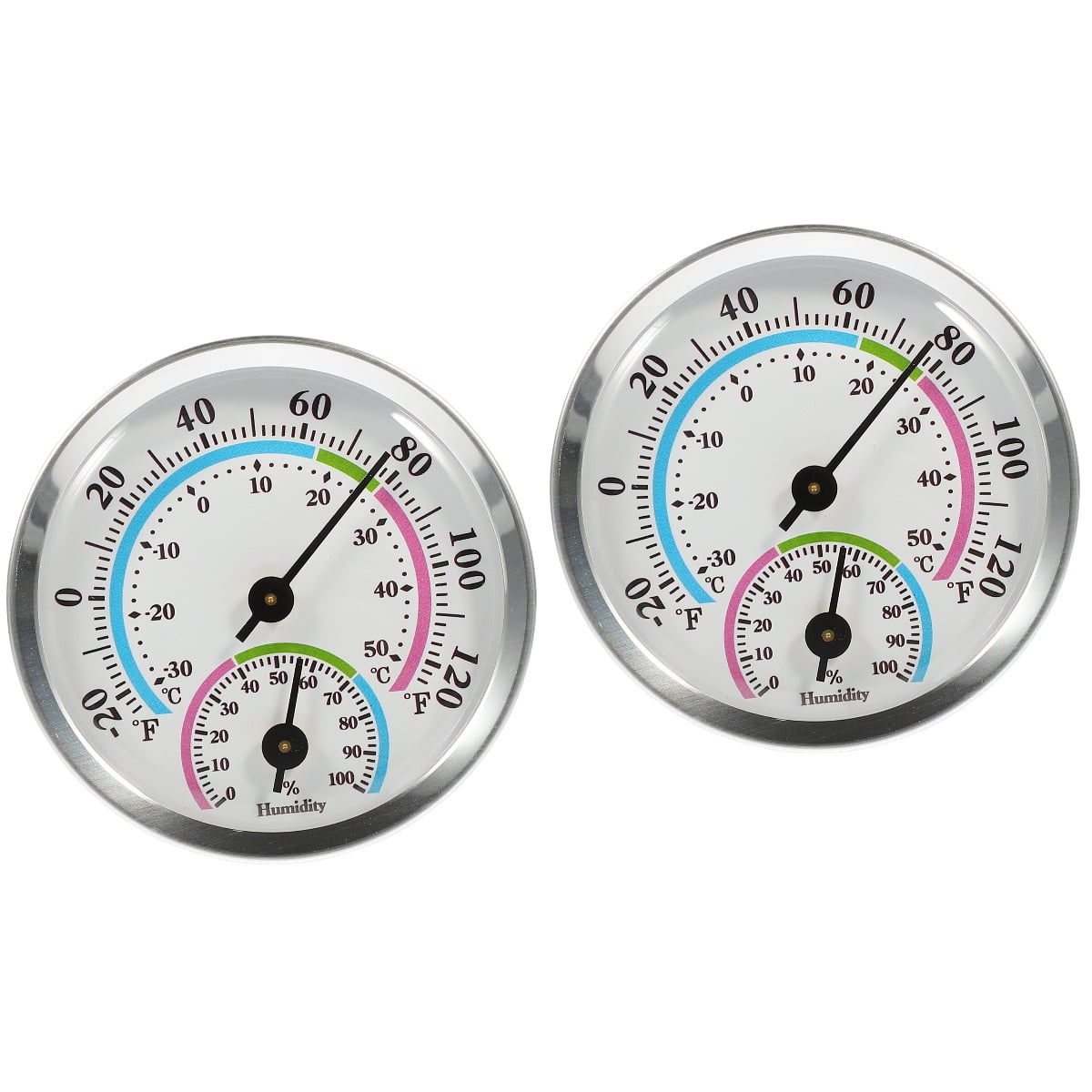 Set of 2 Barometer Room Indoor Baby Thermometer Garden Hygrometer ...
