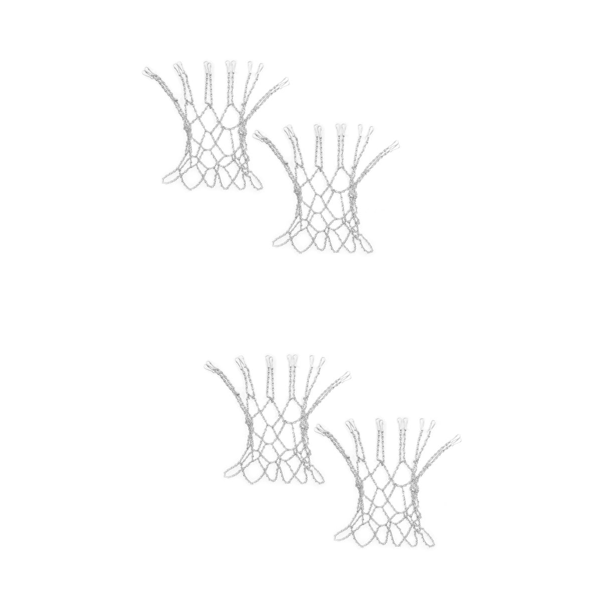 Set of 2 Basketball Net Catcher Gold Indoor Hoop Child Toddler Silver ...