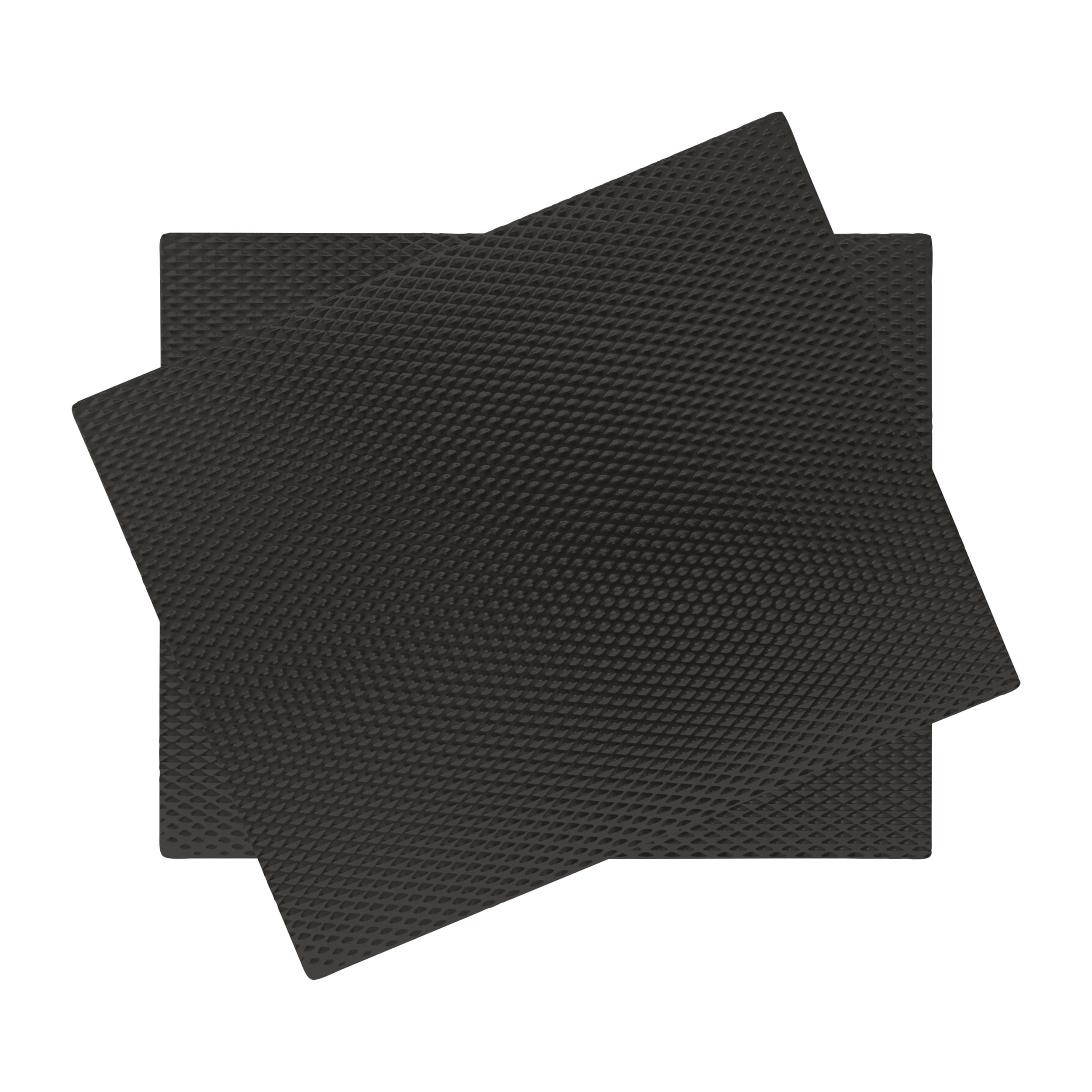 Set of 2 Black Matte Nonslip Counter Mats 14 x 17-Inches - Walmart.com