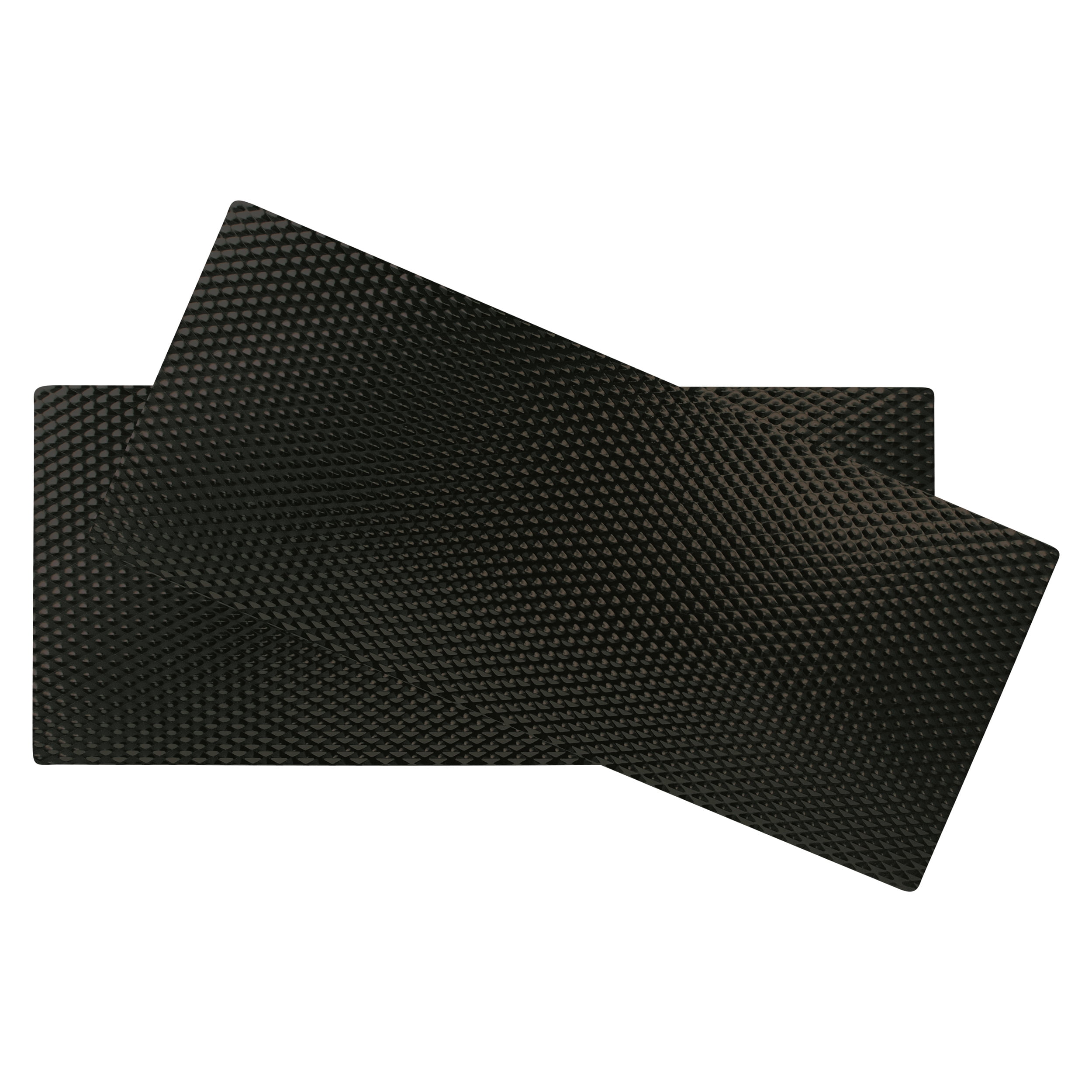 Set of 2 Black Matte Nonslip Counter Mats each 8.5 x 20-Inches ...