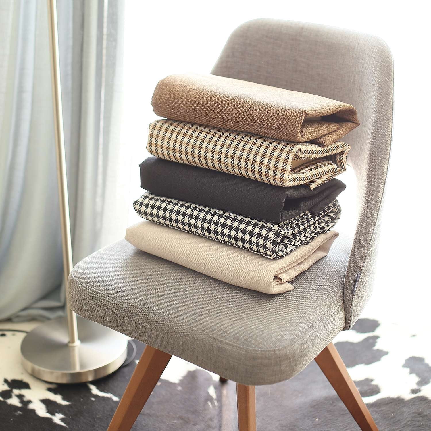 Set of 2 Black and White Diagonal Pillow Covers - Walmart.com
