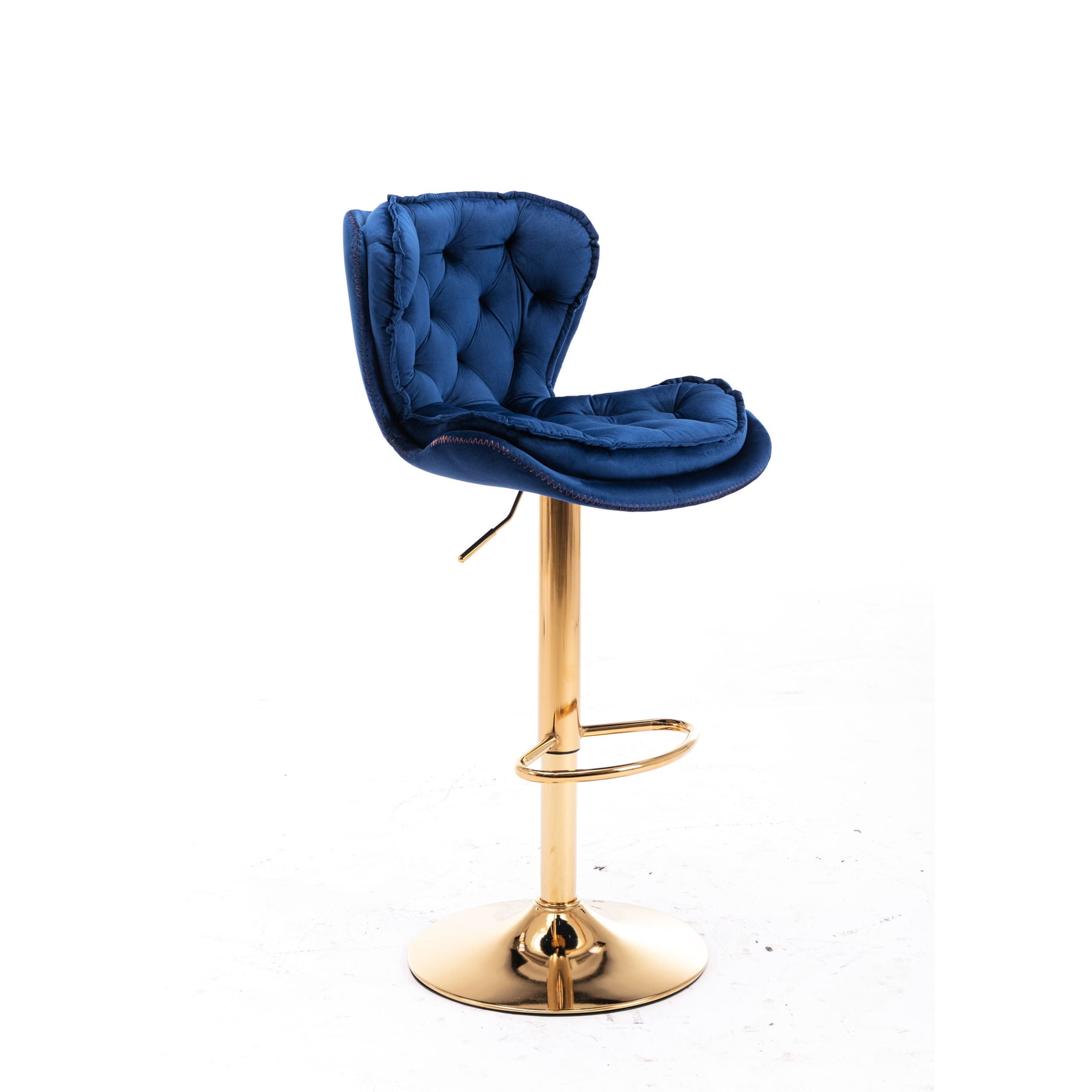 Set of 2 Blue - Chrome Footrest - Poolside Bar / Relaxing Seats ...