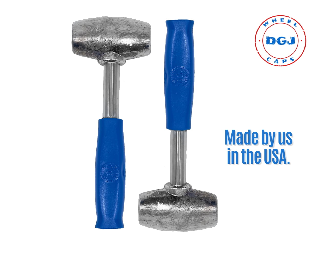 Set of 2 Blue Grip Wire Wheel Knock Off 4 lb Lead Hammers Made In The ...