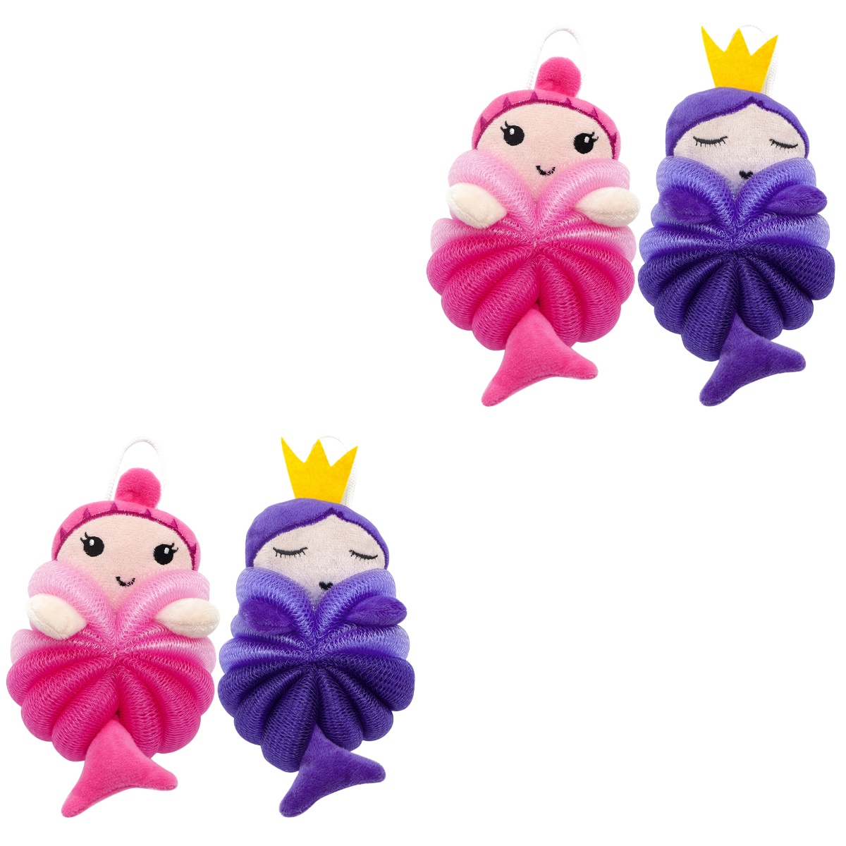 Set of 2 Body Net Bath Ball Cartoon Balls Adorable - Walmart.com
