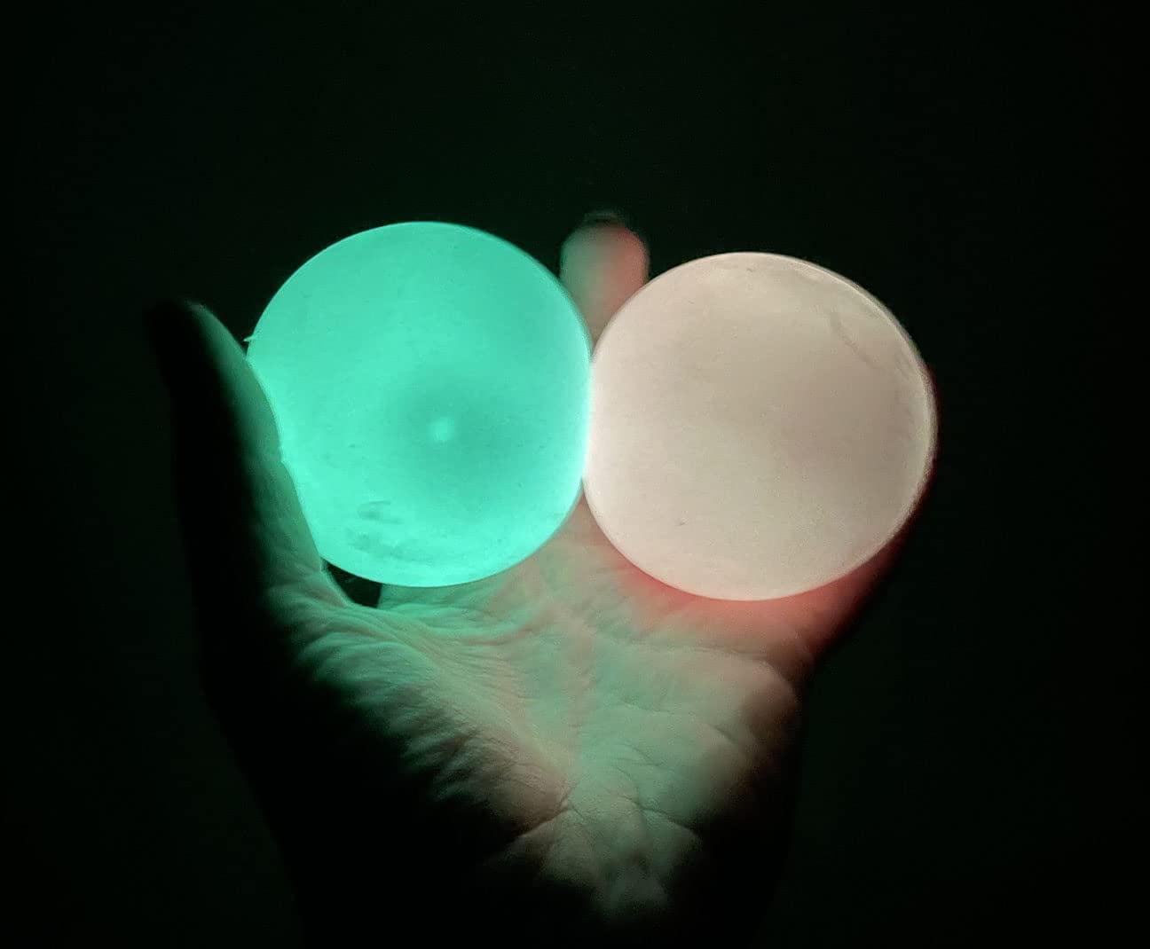 Set of 2 - Boxed 2.5" Glow in the Dark Doh Filled Stress Ball - Glob ...