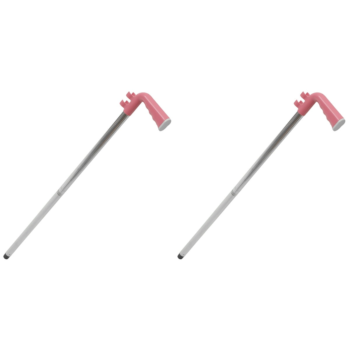 Set of 2 Broom and Dustpan Mop Handle Stick Stainless Steel Garbage ...