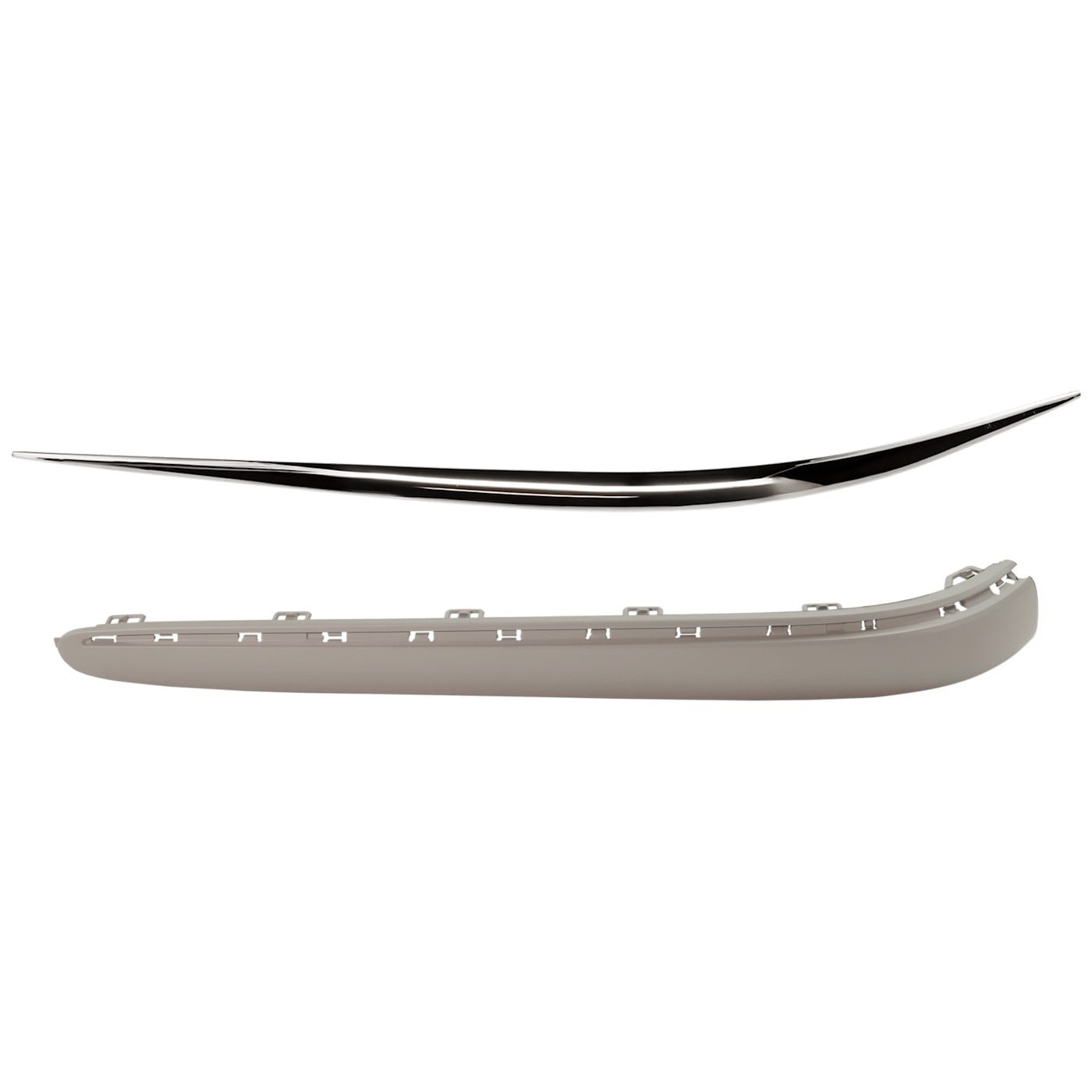 Set of 2 Bumper Step Pads Trims for MB for Sedan Front & Rear ...