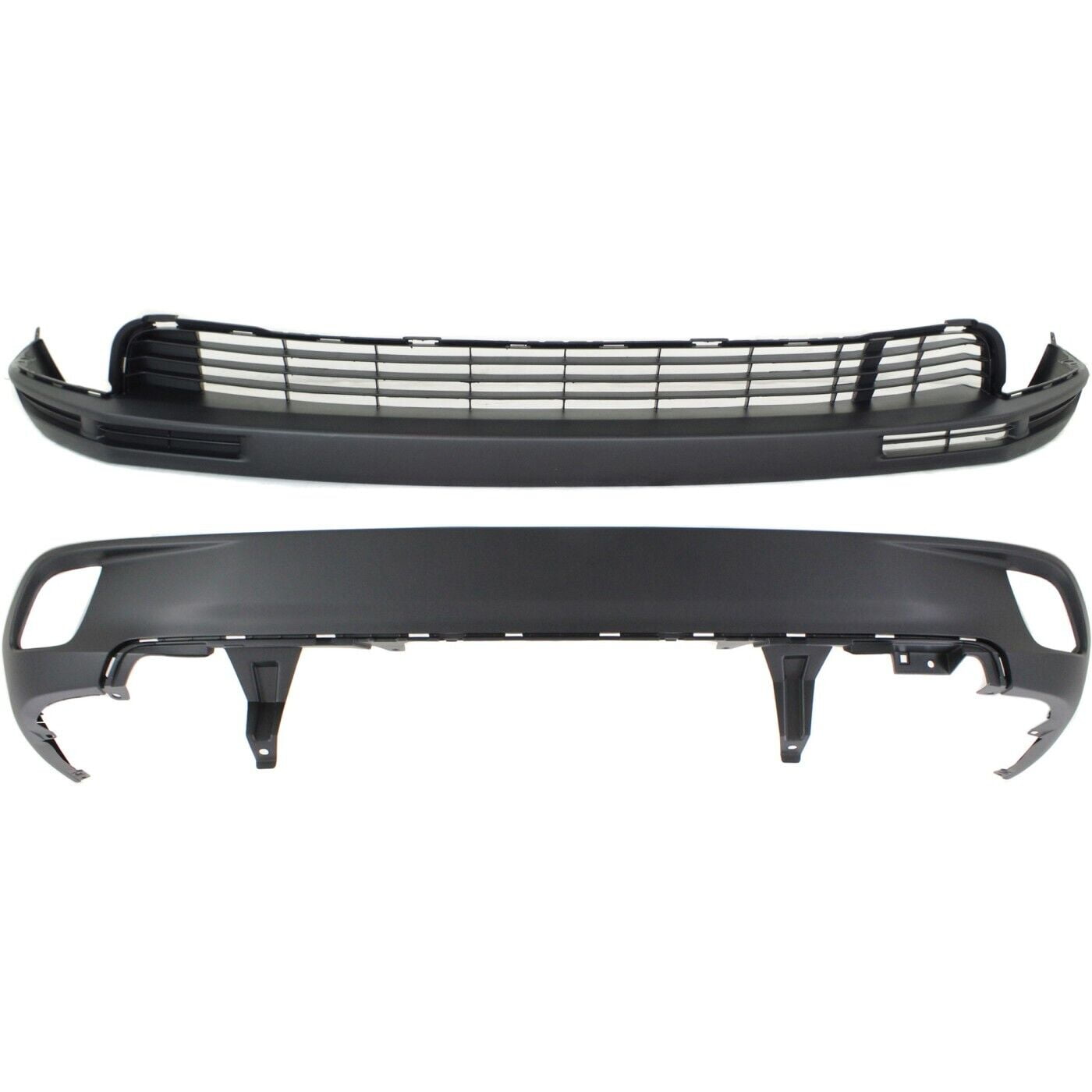 Set of 2 CERTIFIED Bumper Covers Fascias Front & Rear Lower for 2014-16 ...