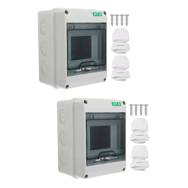 Set of 2 Cable Case Electrical Boxes Waterproof Distribution Boxes ...