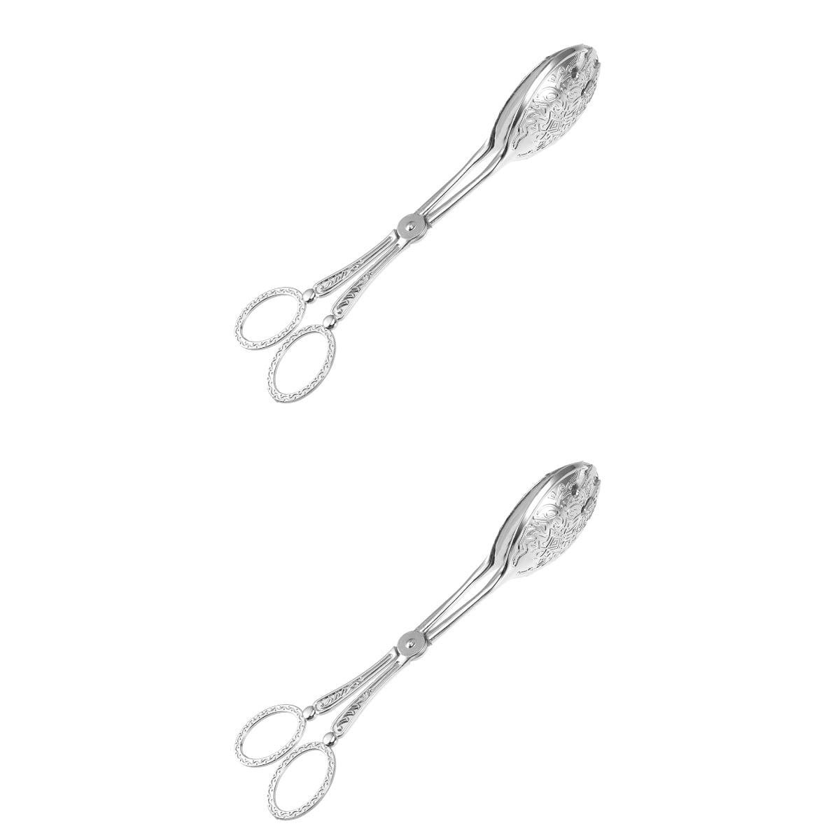 Set of 2 Cake Salad Tong Food Serving Appetizer Tongs Grill Steak ...