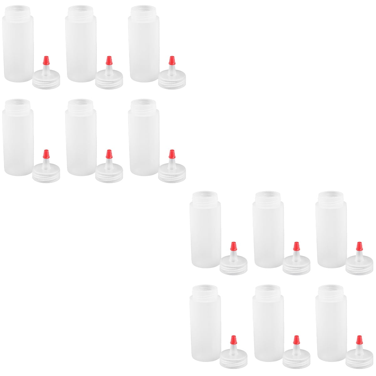 Set of 2 Capacity Dispenser Empty Paint Tubes Glue Bottle Squeeze ...