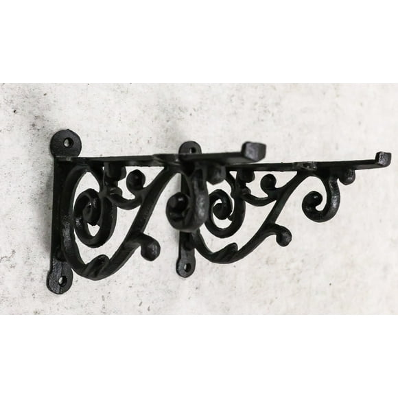 Decorative Wall Shelf Brackets for Home Improvement in Black and White