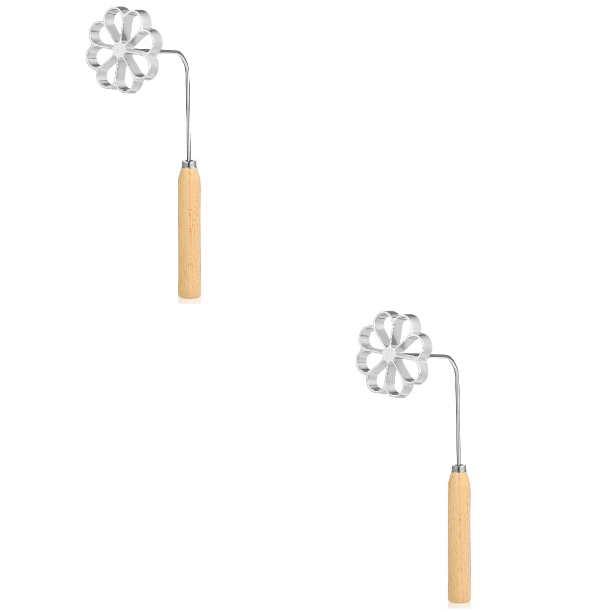 Set of 2 Cast Rosette Iron Mold and Handle Cookie Maker Fryer Youdunzi ...