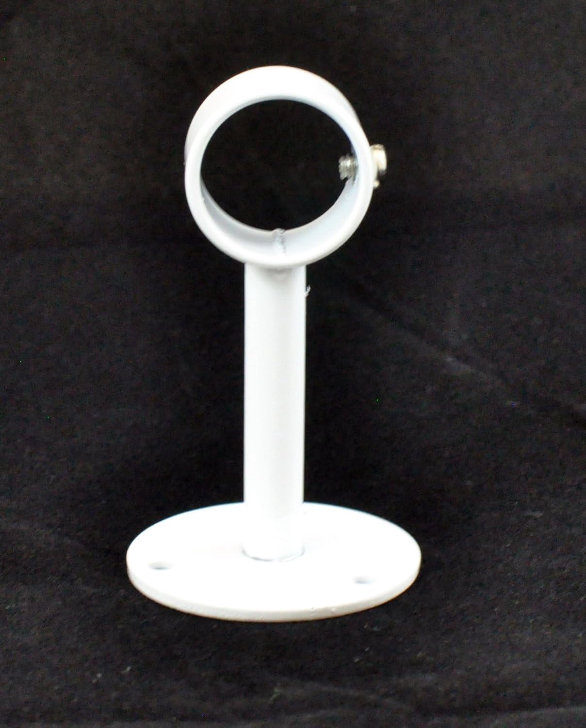 Set of 2 Ceiling or Wall Brackets for 7/8" Curtain Drapery Rod, Glossy ...