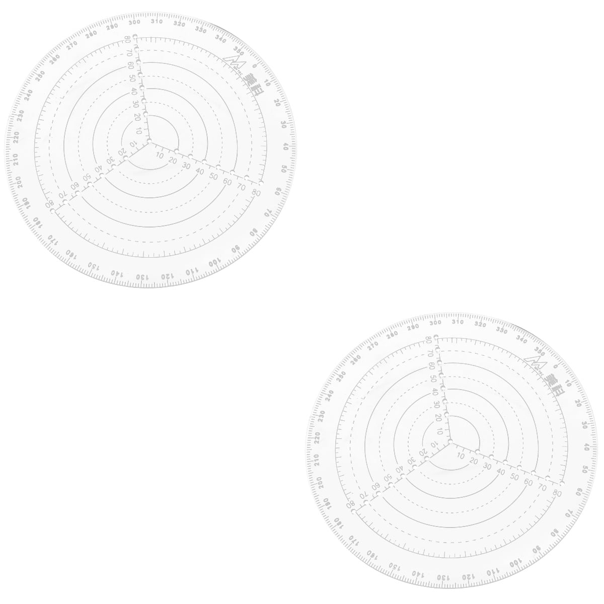 Set of 2 Center Finder Woodworking Large Compass for Drawing Circles ...
