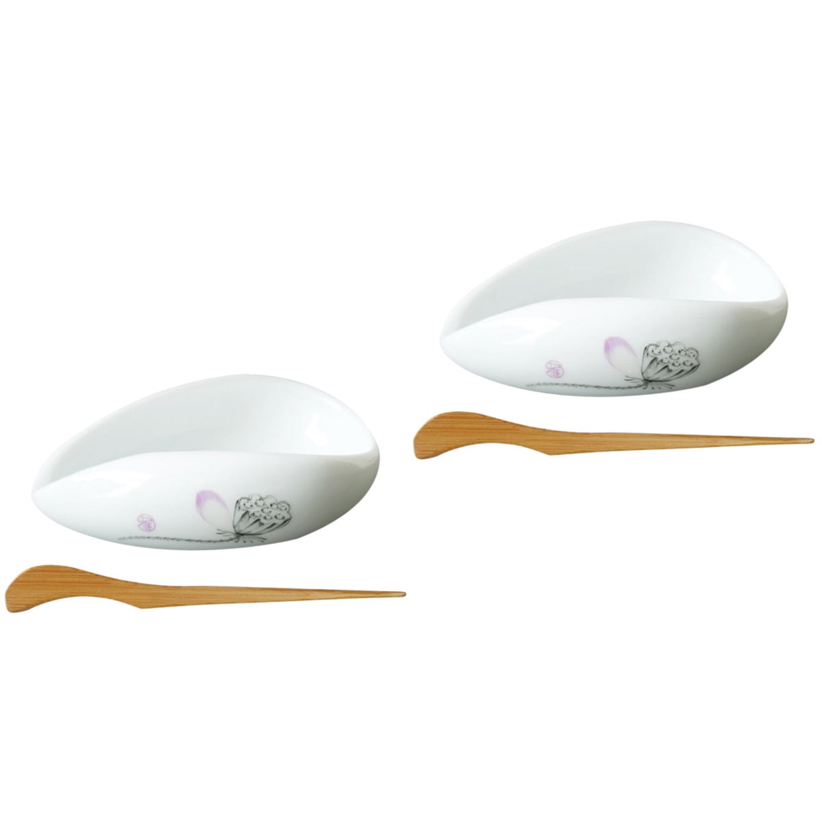 Set of 2 Ceramic Tea Divider Tins Coffee Bean Dosing Serving Vanity ...