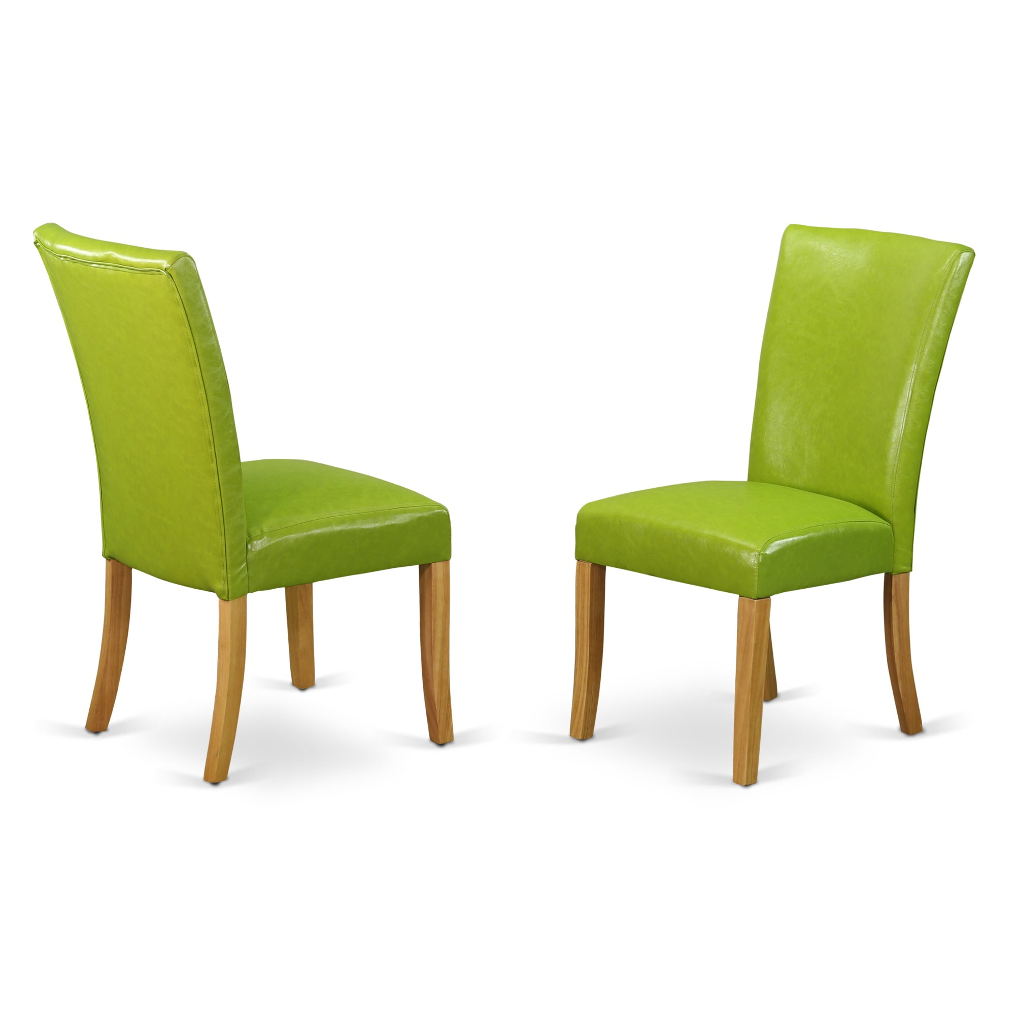 Set of 2 Chairs ALP4B51 Alpine parson Chair with Oak Finish Leg and PU ...