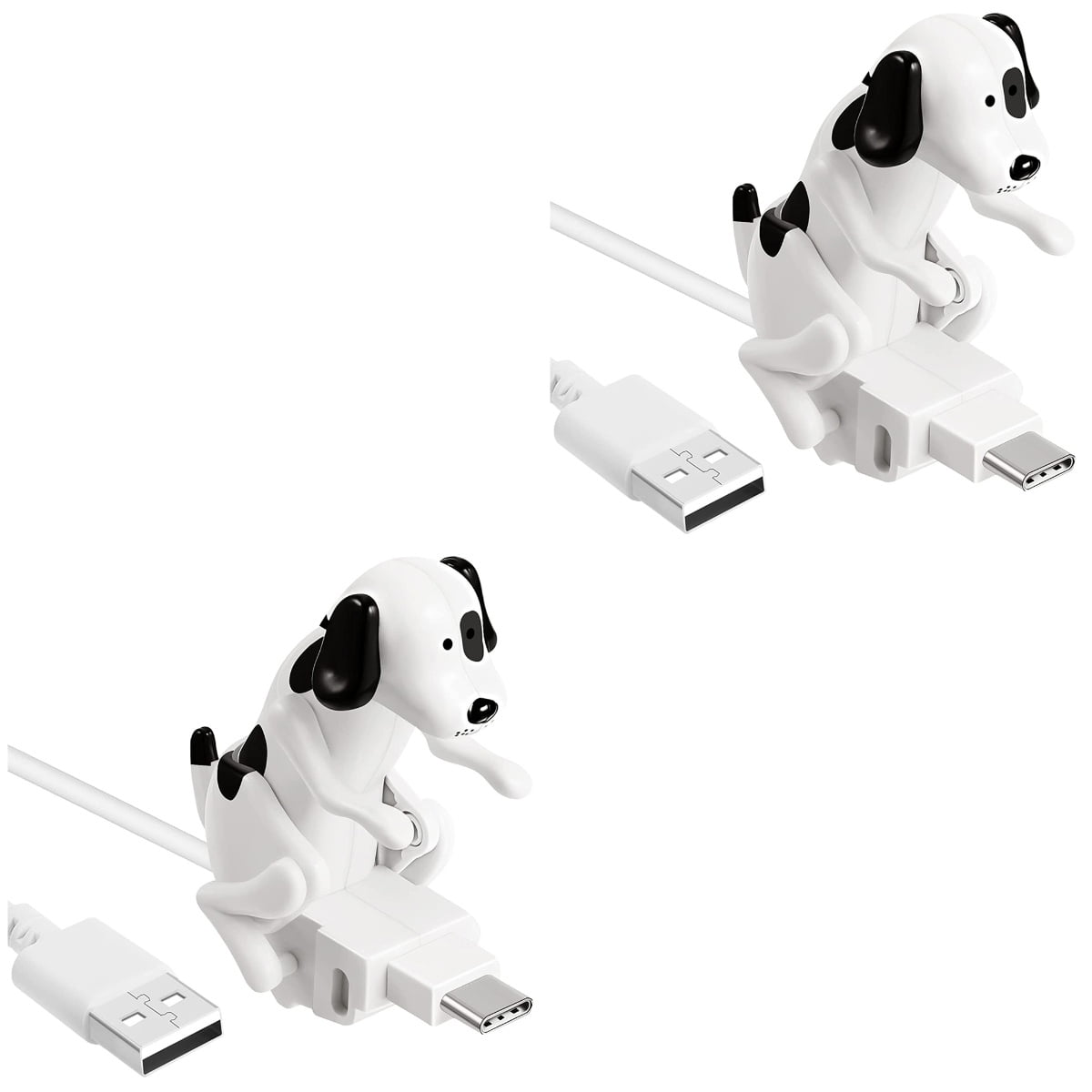 Set of 2 Charge Dog Creative Puppy Charging Cable Fast-charging Device ...