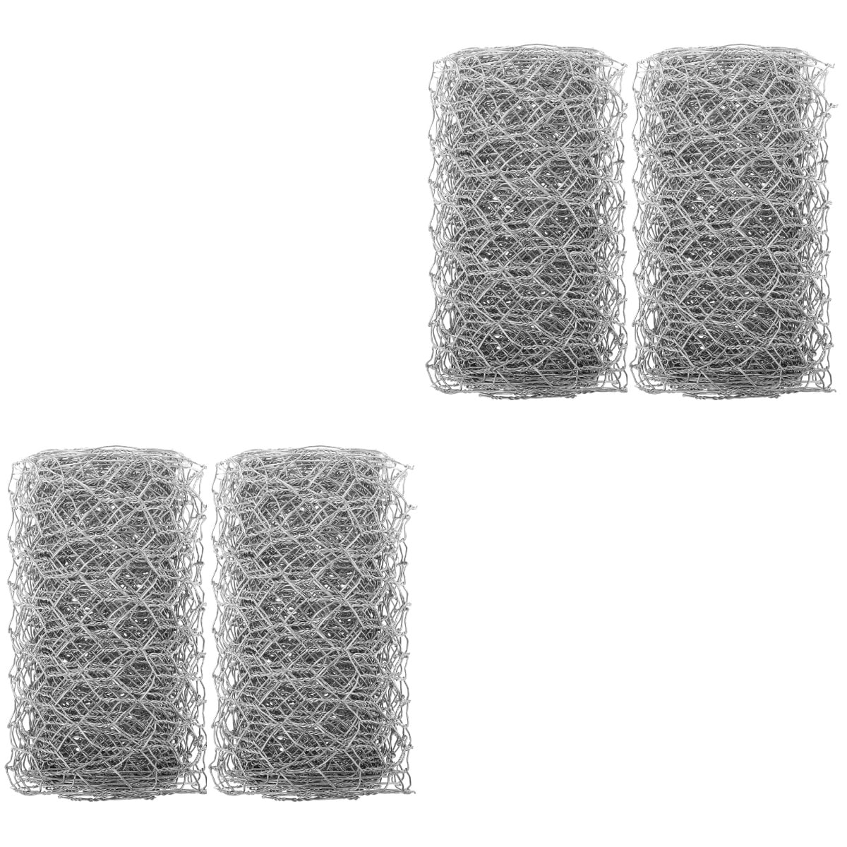 Set of 2 Chicken Hexagonal Barbed Wire Fence Out Pigeons Netting ...