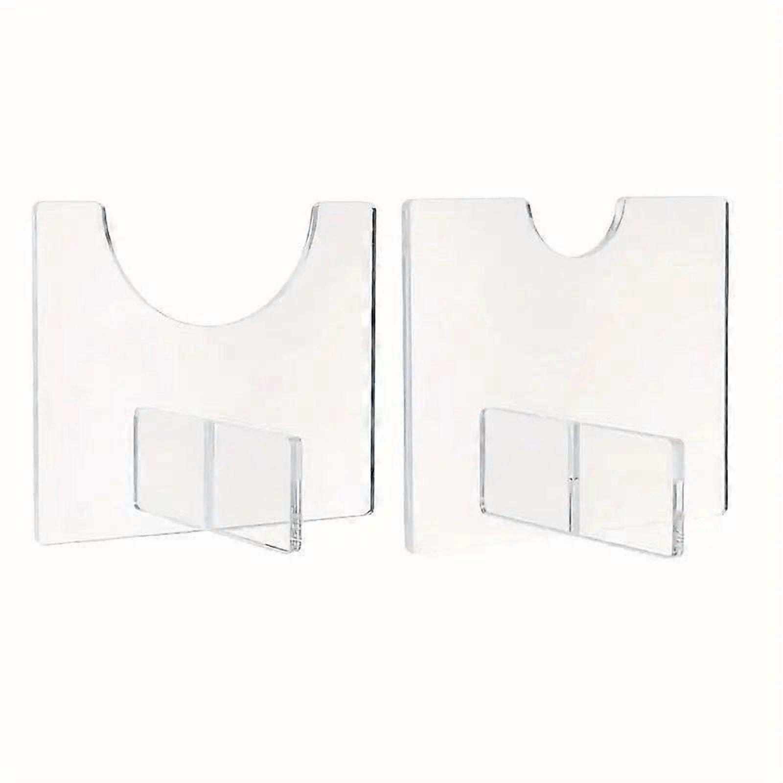 Set of 2 Clear Acrylic Horizontal Baseball Bat Wall Mount Holders ...