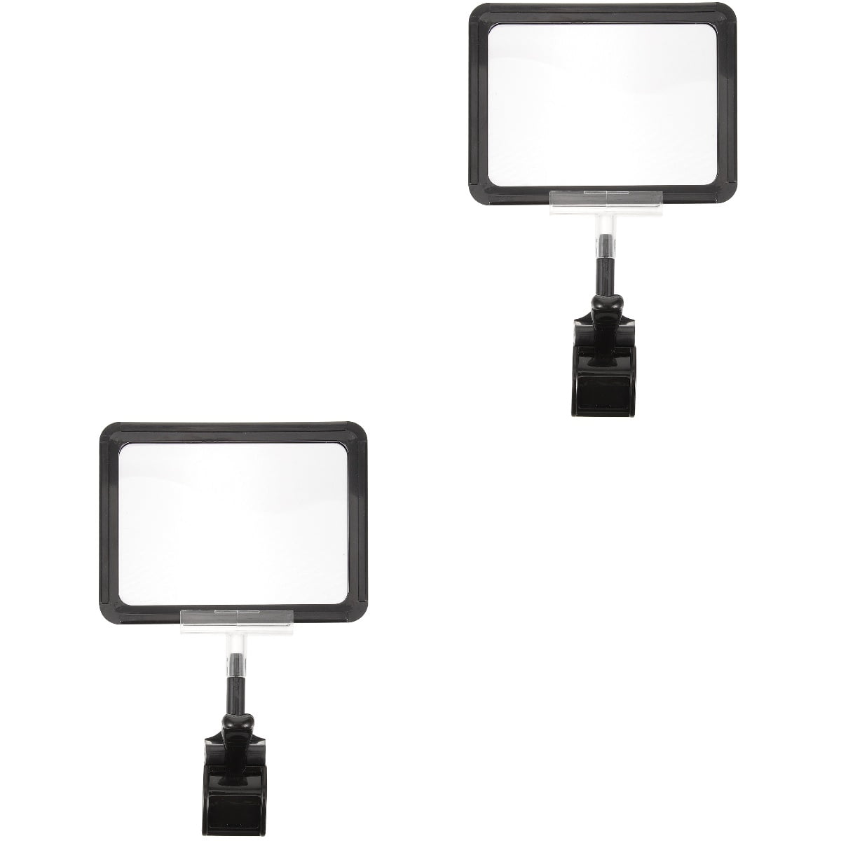 Set of 2 Clip on Merchandise Sign Holder Display Clips or Clamps ...