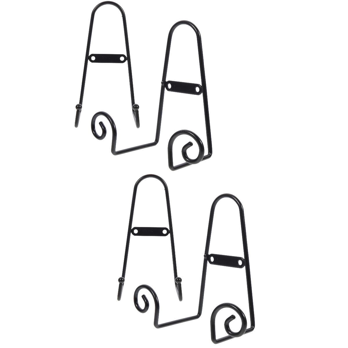 Set of 2 Coasters Frames Plate Display Stand Wall-mounted Photo Rack ...