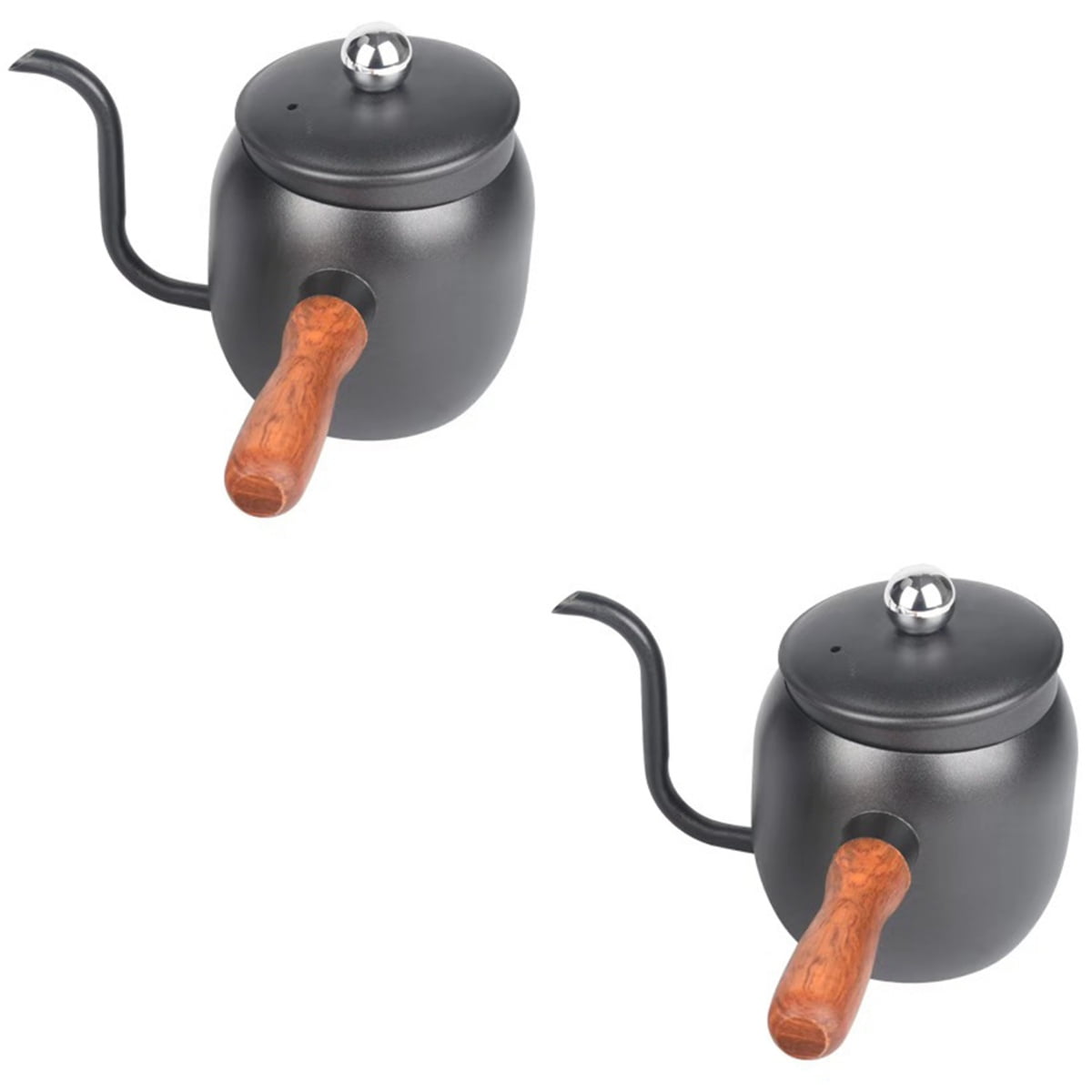 Set of 2 Coffee Pot Stove Pour Machine Camping Makers Kettle Pod Office ...