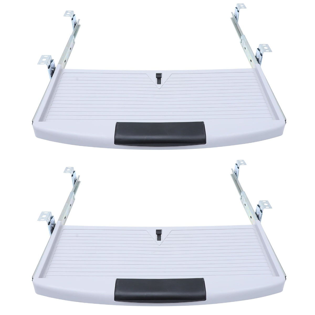 2 pcs Drawer Type Keyboard Storage Box Under Table DesK Keyboard ...