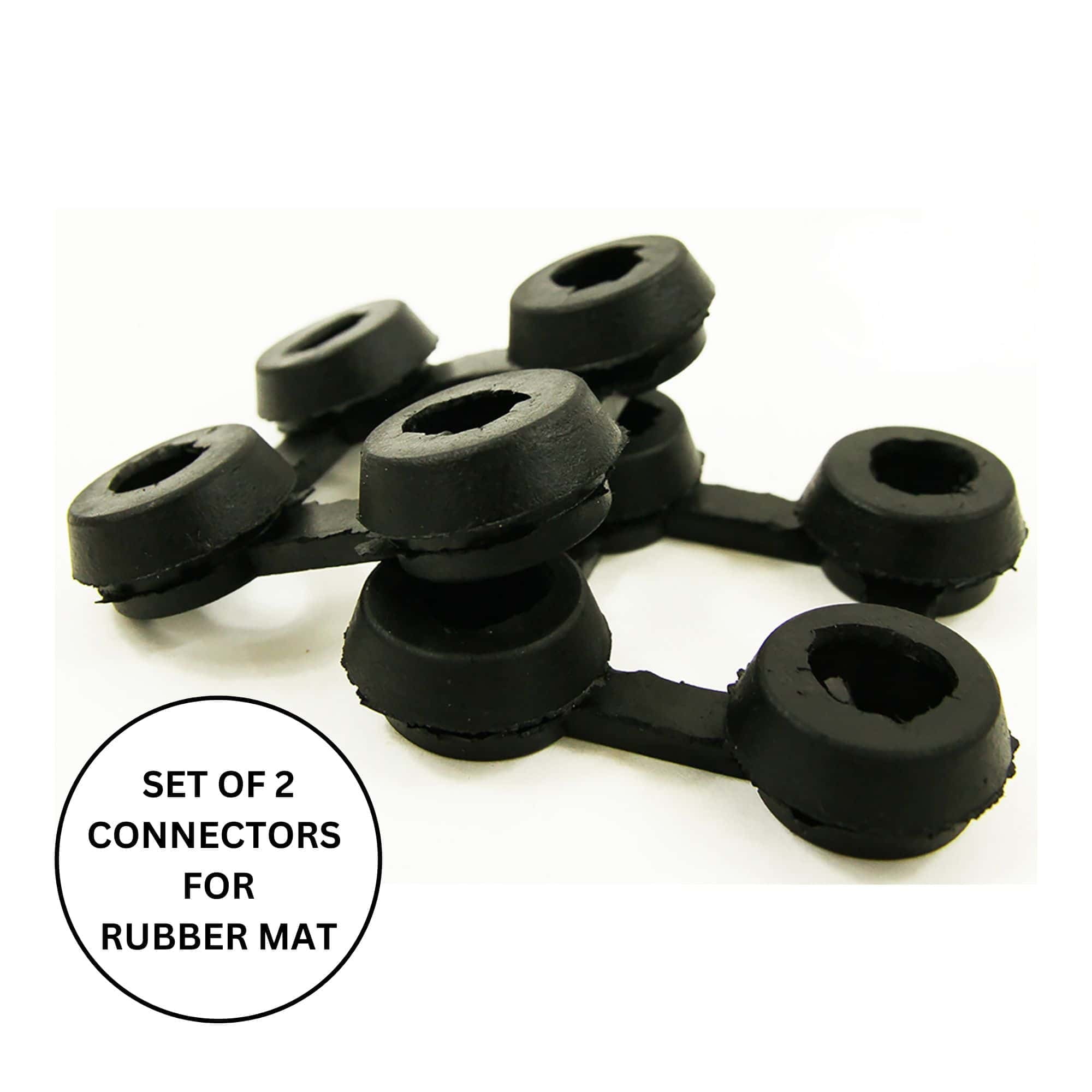 Set of 2 Connectors for Interlocking Rubber Mats - Easy Installation ...