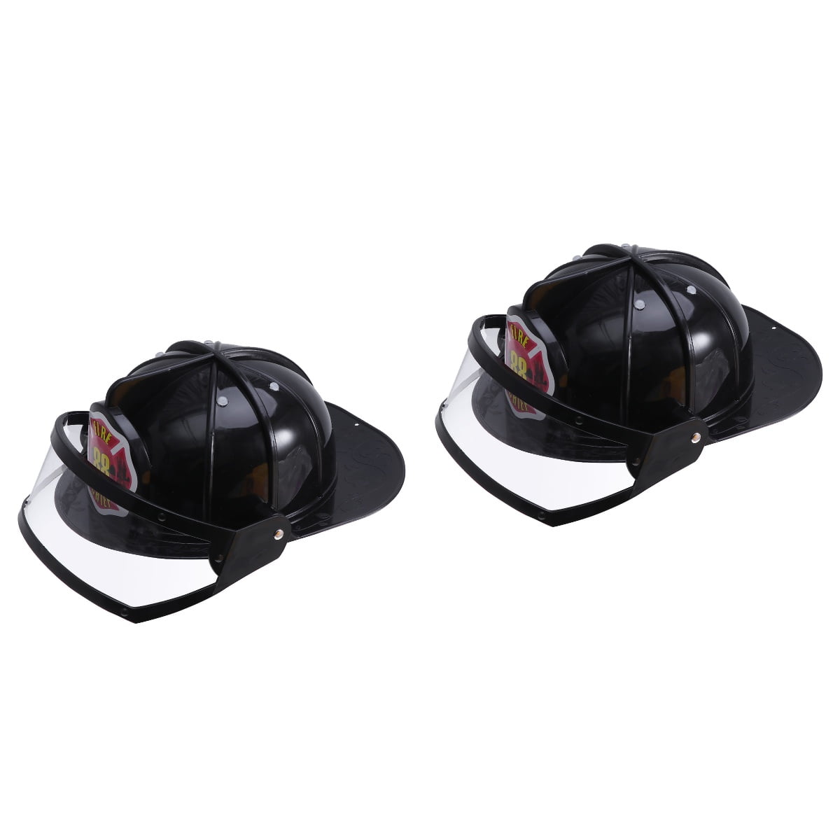 Set of 2 Construction Toy Fire Truck Hat Toddler Helmet Kids Child ...