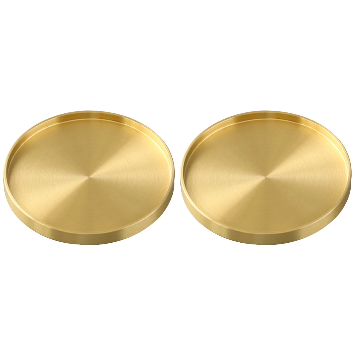 Set of 2 Copper Coaster Drinks Saucers for Teacup Seat Cushion Elegant ...