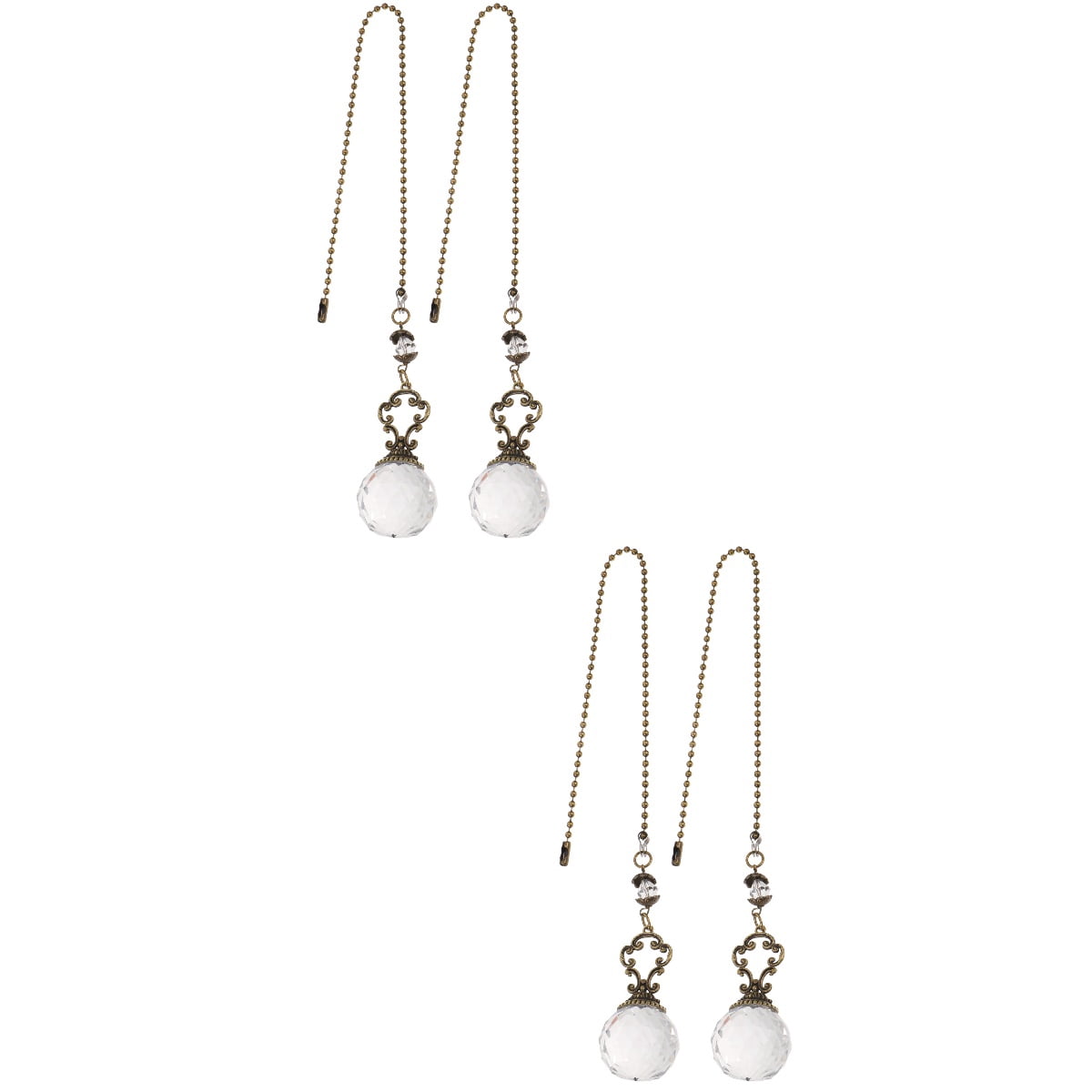 Set of 2 Cord Fans Crystal Ceiling Fan Zipper 41.00X3.50X3.50CM ...
