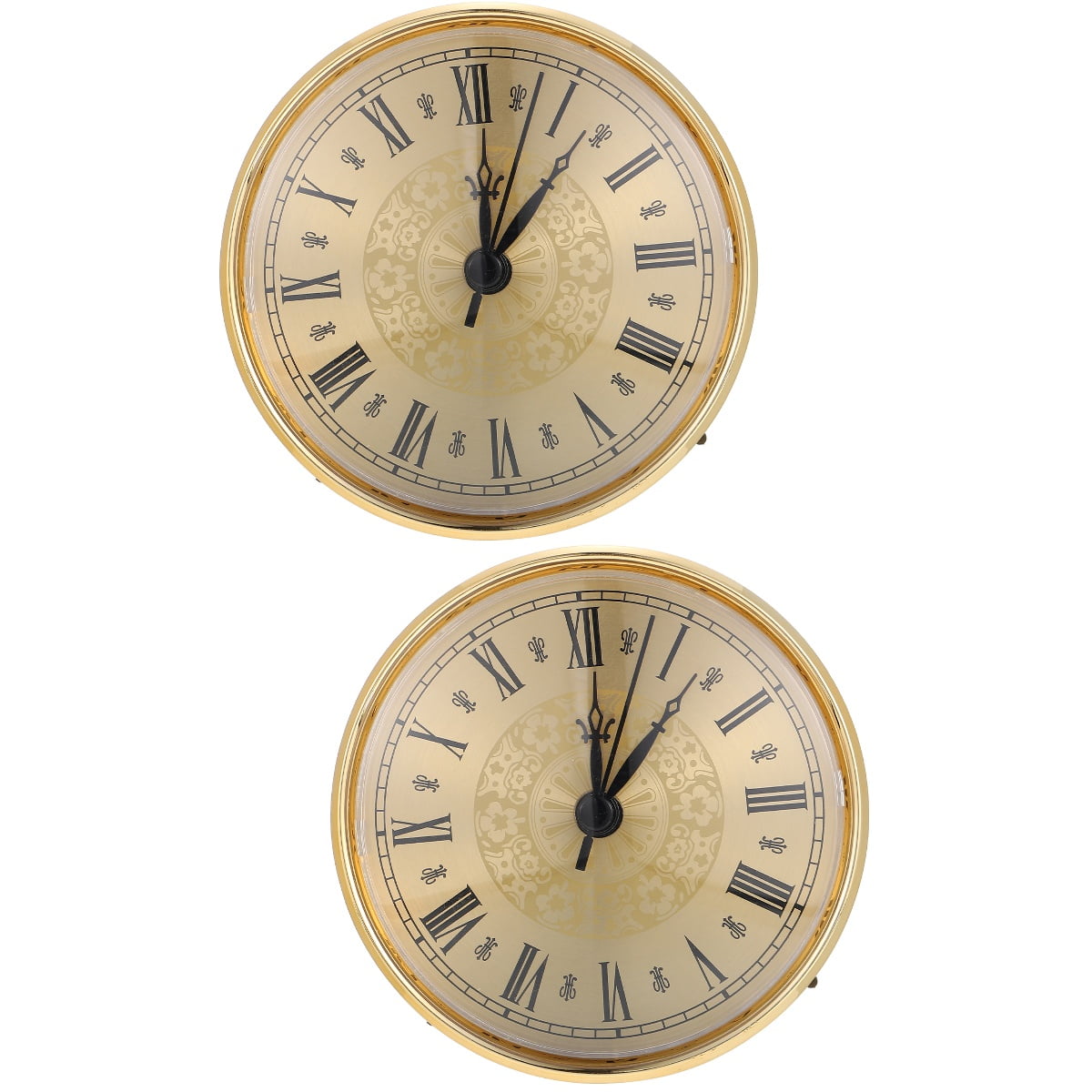 Set of 2 Craft Clock Inserts Vintage Bell Hanging Clock 10.5X10.5CM ...