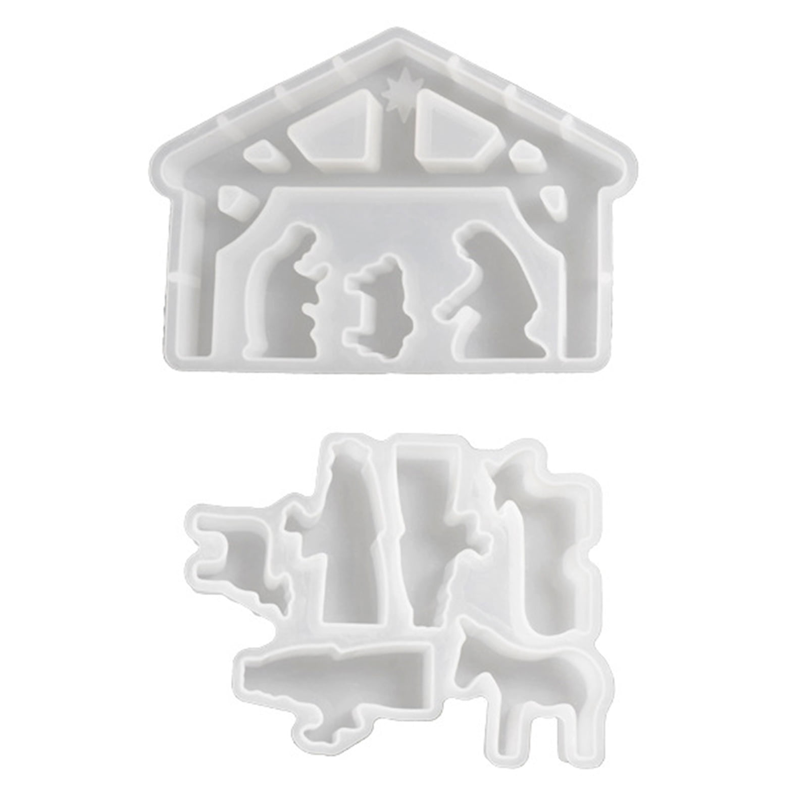 Set of 2 Creative Silicone Mold Featuring Prayer Pattern Suitable for ...