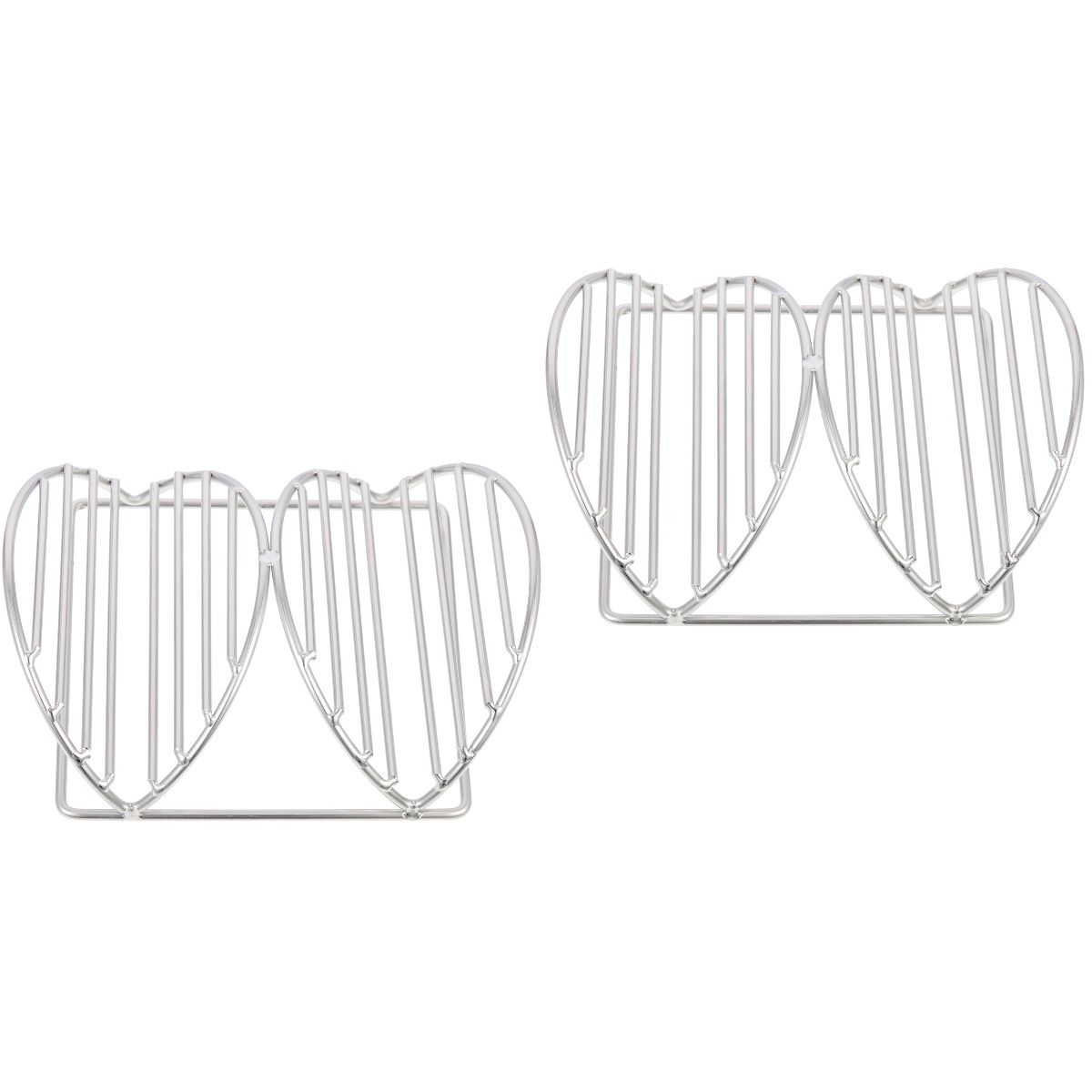 Set of 2 Crepe Stand Show Rack Home Pancake Rack Taco Platter Stainless ...