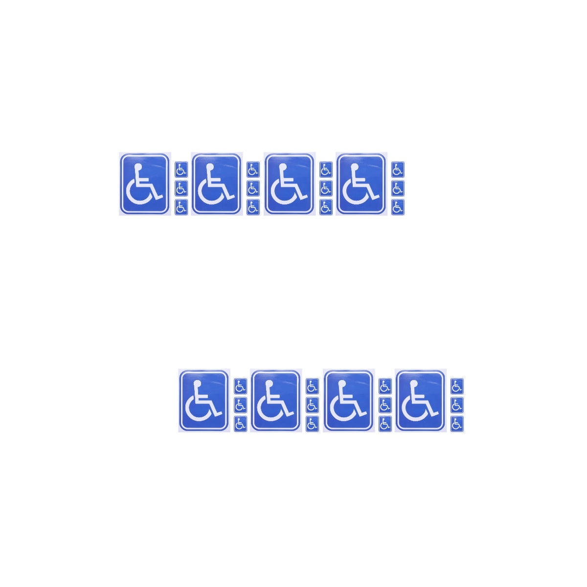 Set of 2 Cushion Wheelchair Sticker for Car Accessible Decal - Walmart.com