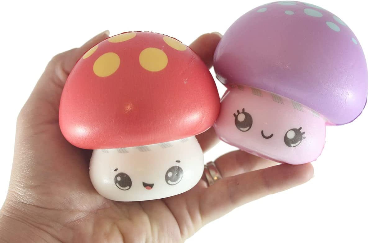 Customer reviews for Set of 2 Cute 3" Mushroom Slow Rise Squishy Toys ...