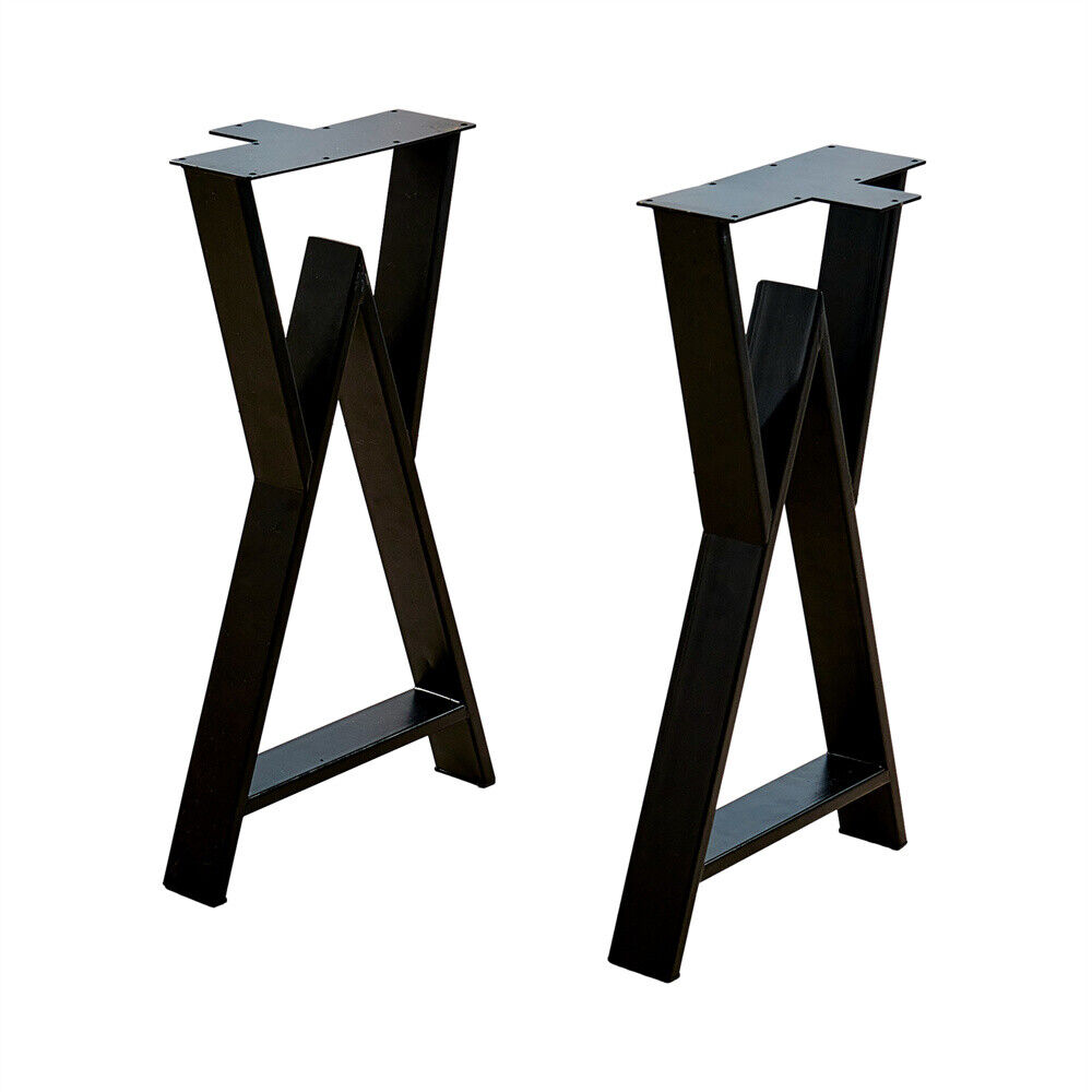 Set of 2 DIY Table Desk Bench Legs Coffee Metal Iron DIY Furniture Legs ...