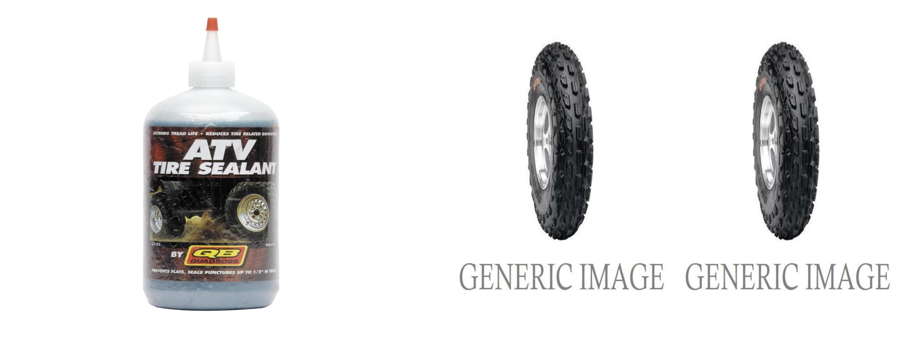 Set of 2 DURO HF277 Thrasher Radial Front Tires 19x7R-8 2-ply with ...