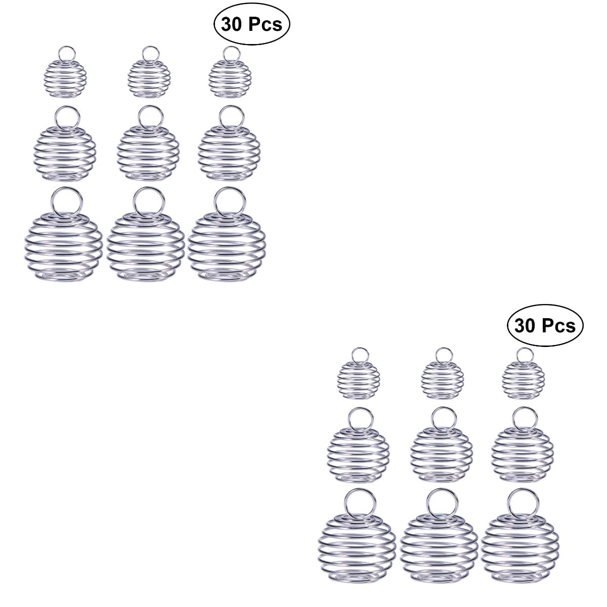 Set of 2 Decoration Topper Spiral Bead Cage Travel - Walmart.com