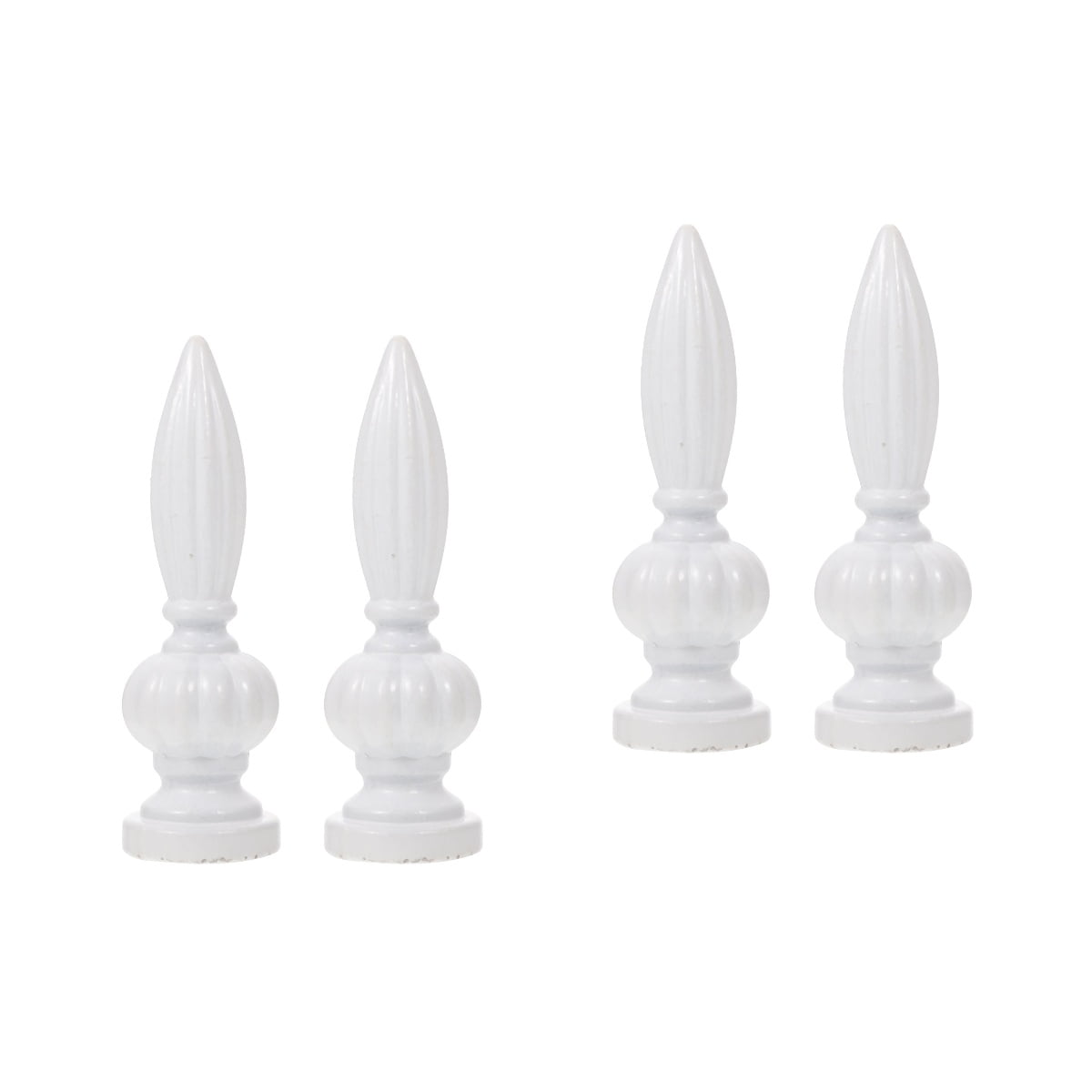 Set of 2 Decorative Lamp Shade Toppers Rod Knob Bedroom Accessory ...