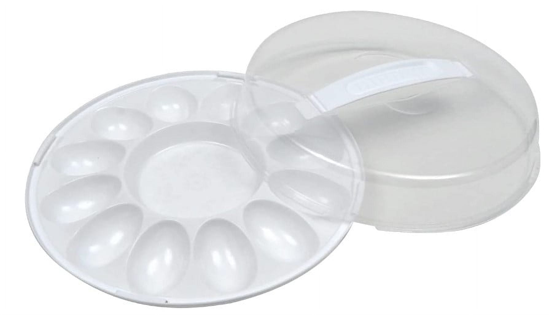 Set of 2 Deviled Egg Carriers with Lids, 10.375x3.5 in. - Walmart.com