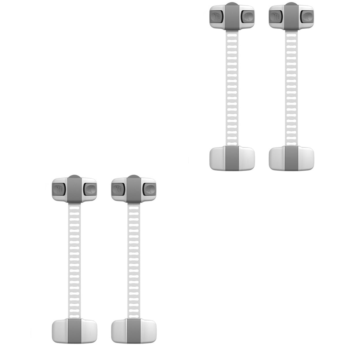 Set of 2 Digital Lock Baby Cabinet Safety Latches Proofing Cabinets ...