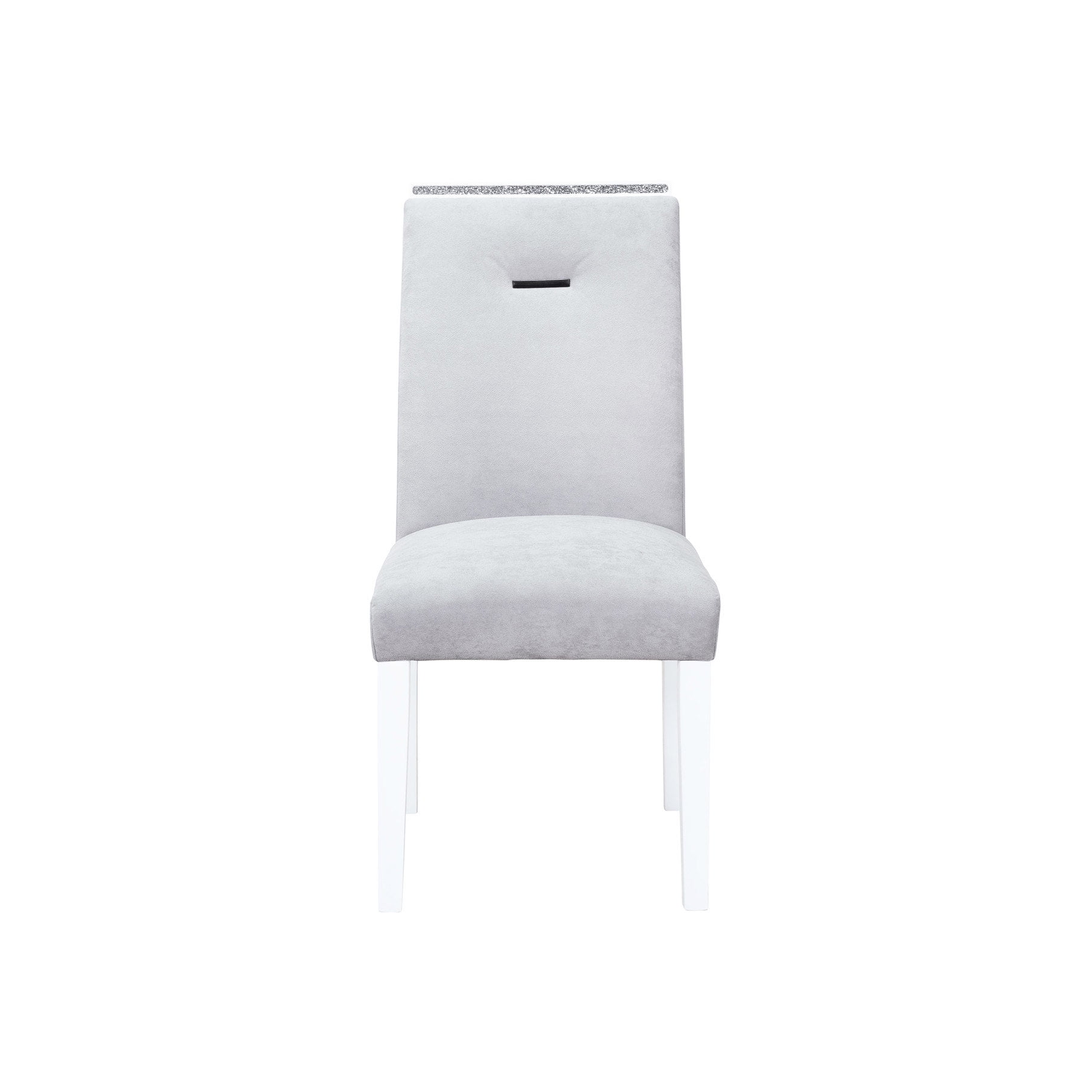 Set of 2 Dining Chairs | For Contemporary Dining Areas | Fabric Seat ...