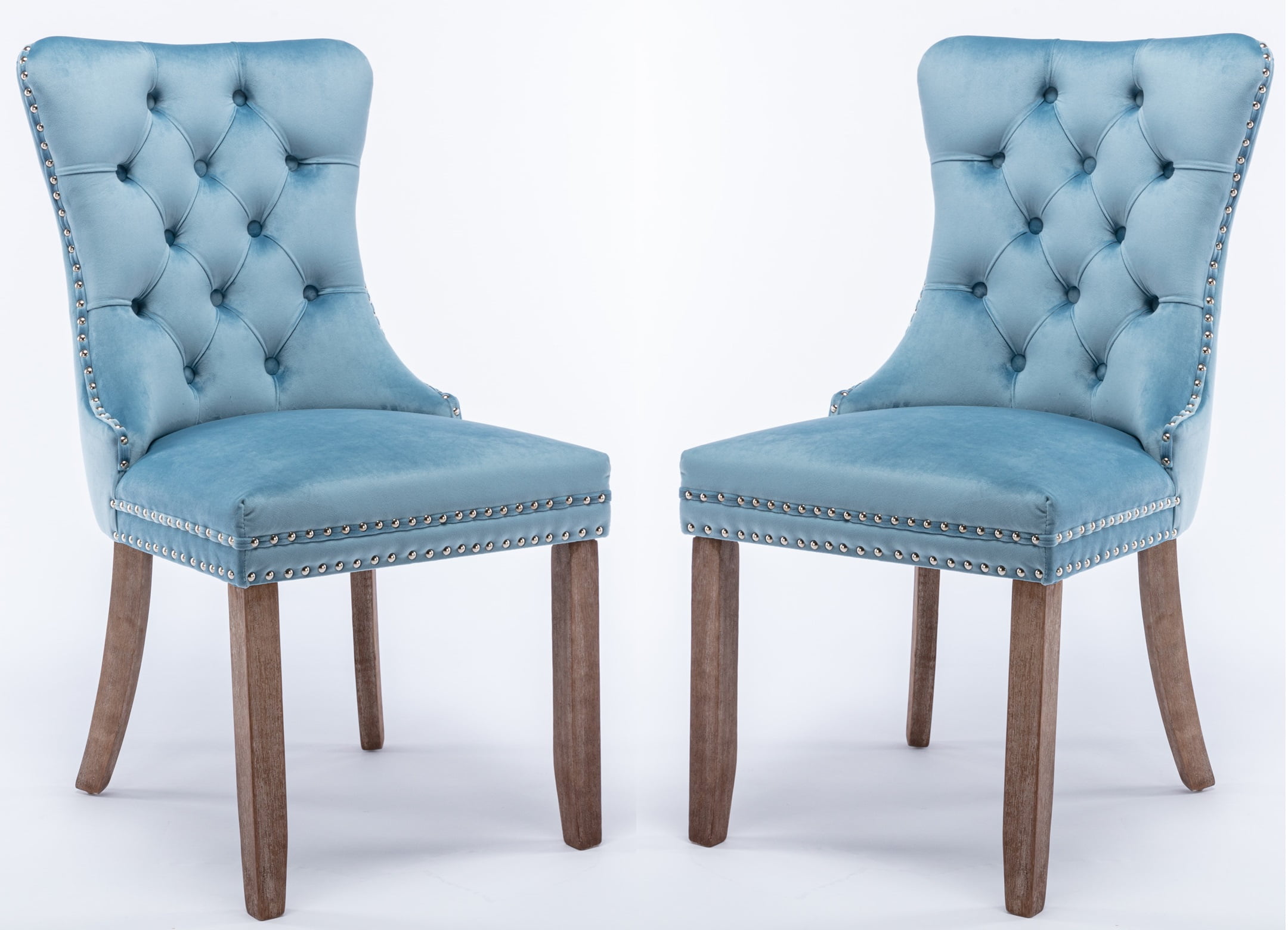 HomeZeer Folding Dining Chairs Set of 2, Foldable Wood Kitchen Chairs ...