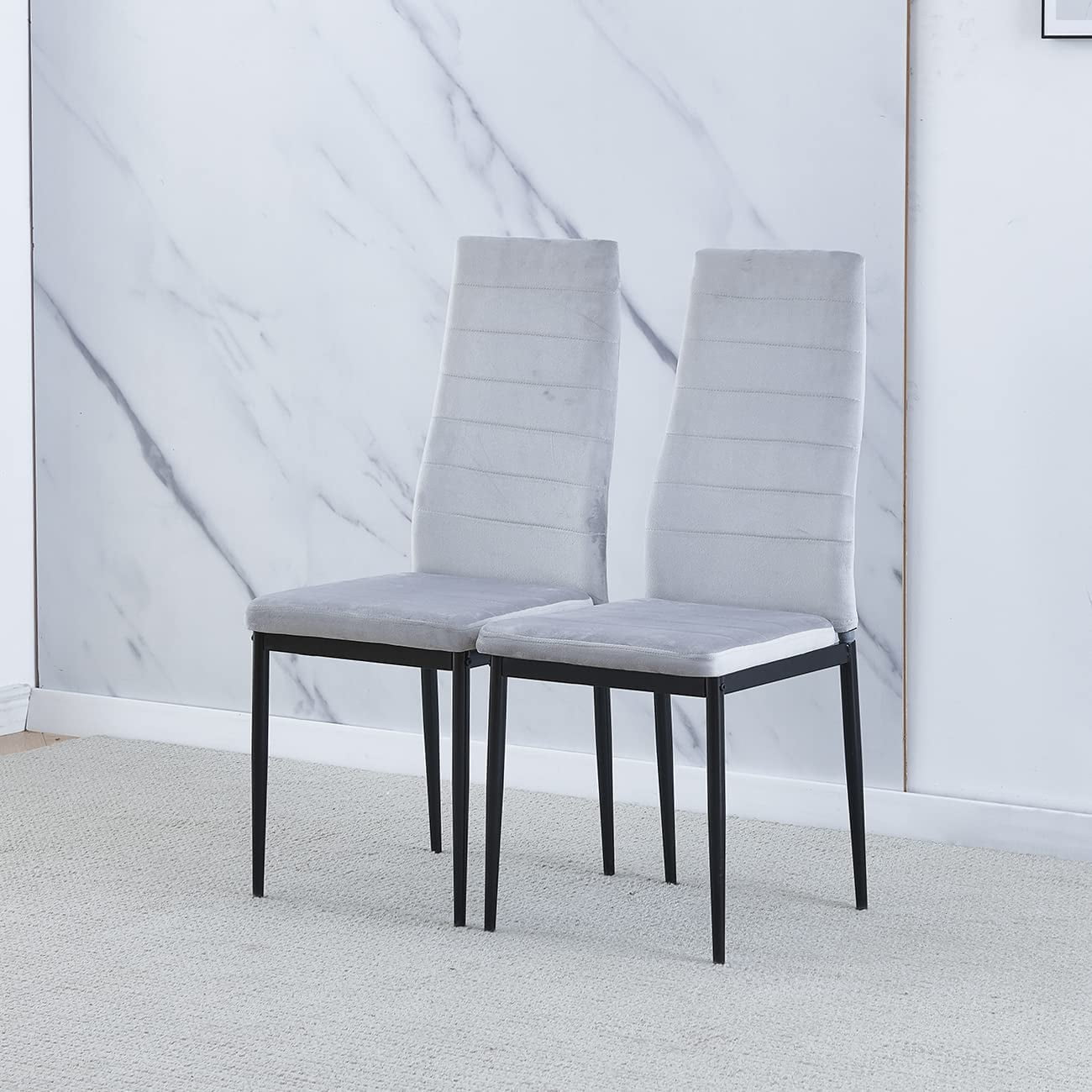 Set of 2 Dining Table Chair Set Kitchen Chairs Dining Room Side Chairs ...